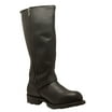 Men's 16" Engineer Zipper Biker Boot Black - Walmart.com