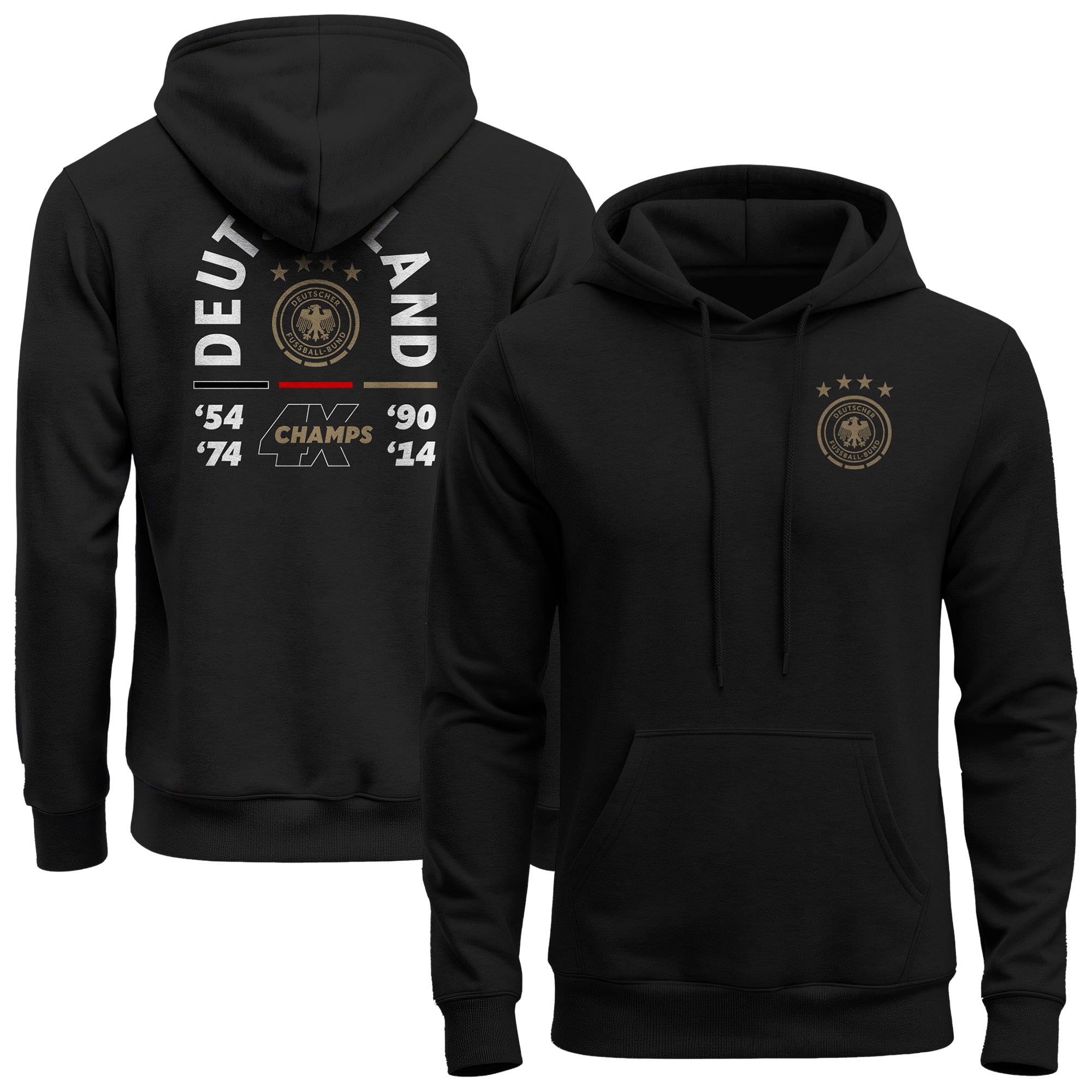 Men's 1863FC Black Germany National Team True Glory Fleece Hoodie ...