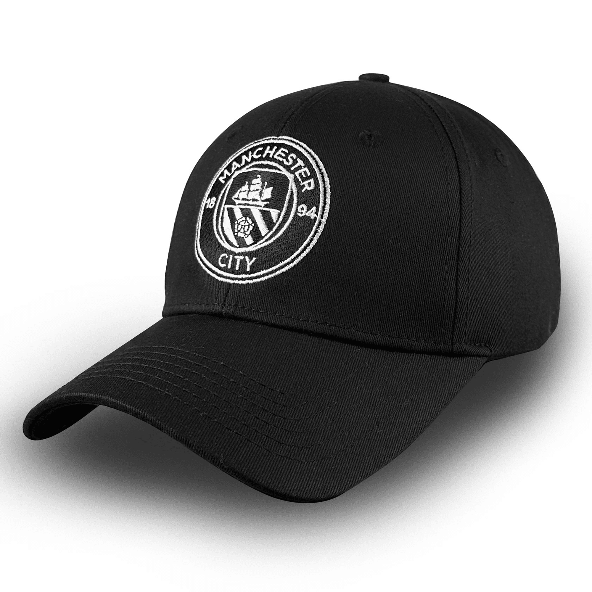 Men's 1863FC Black Manchester City Mono Badge Structured Adjustable Cap - Walmart.com