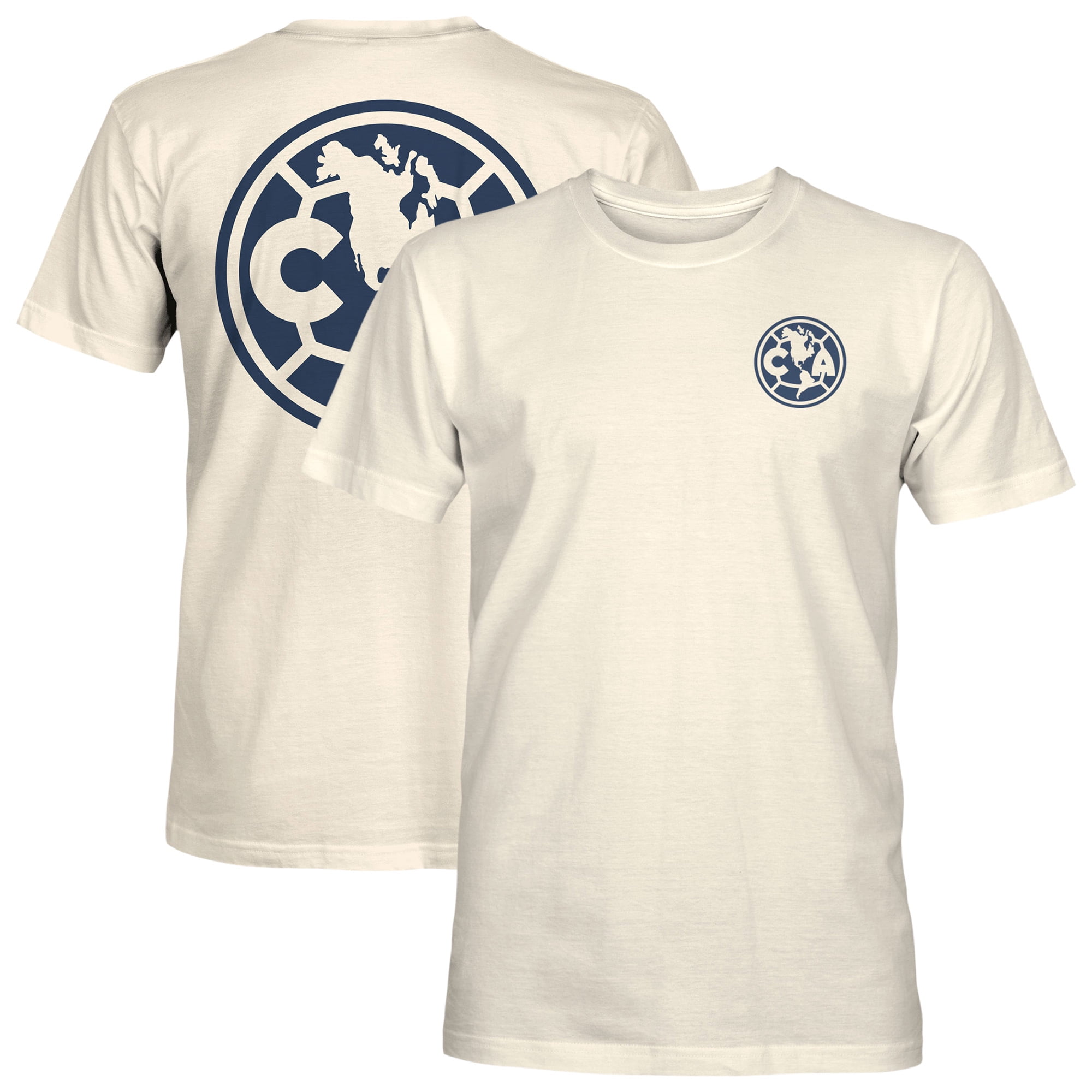 Men's 1863FC Cream Club America Big Logo Heavyweight T-Shirt - Walmart.com