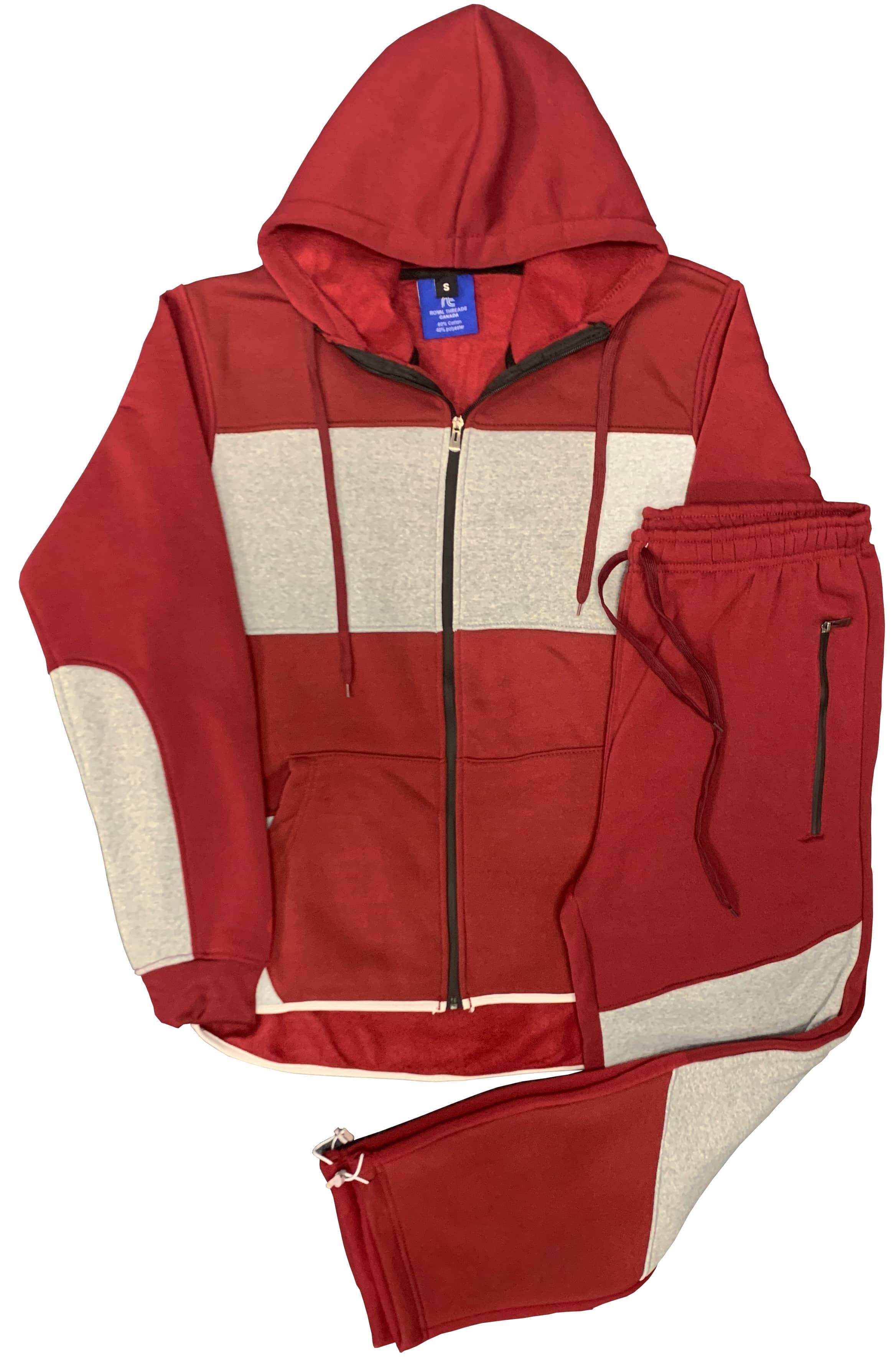Men’s 2 piece Cloud Fleece Sweat jacket with Warm winter Sweat pants ...