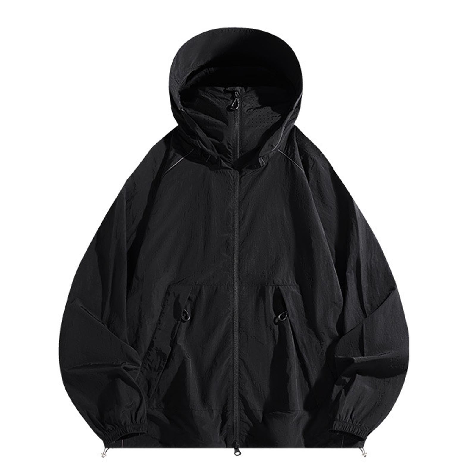 Men's 2025 Lightweight Sun Protection Hoodie – UPF 50+ Full-Zip Jacket ...