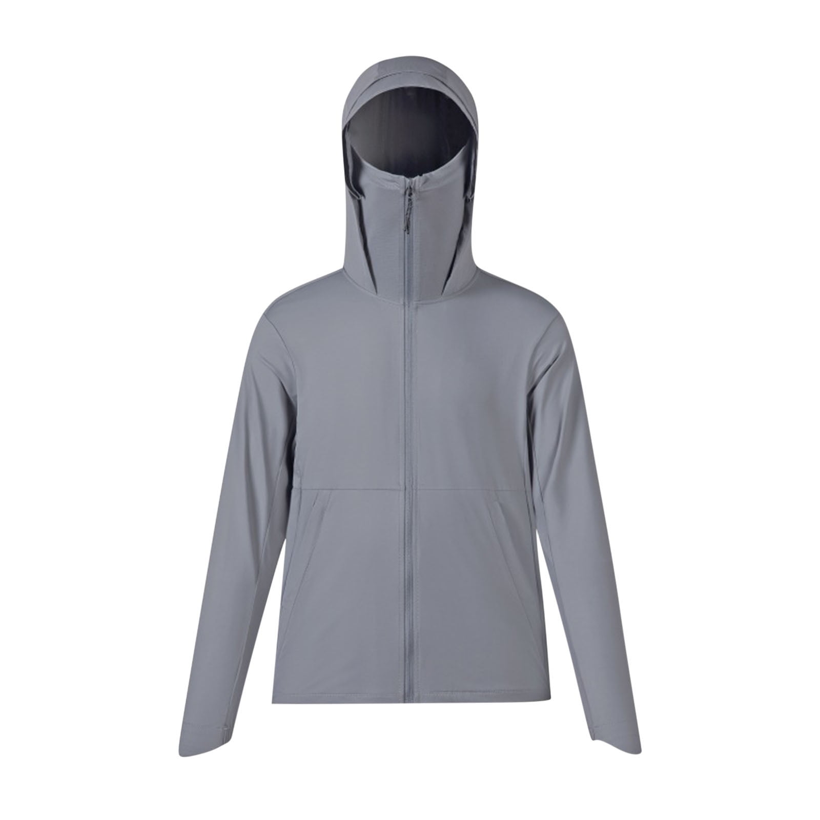 Men's 2025 Lightweight UPF 50+ Sun Jacket with Hood & Face Shield ...
