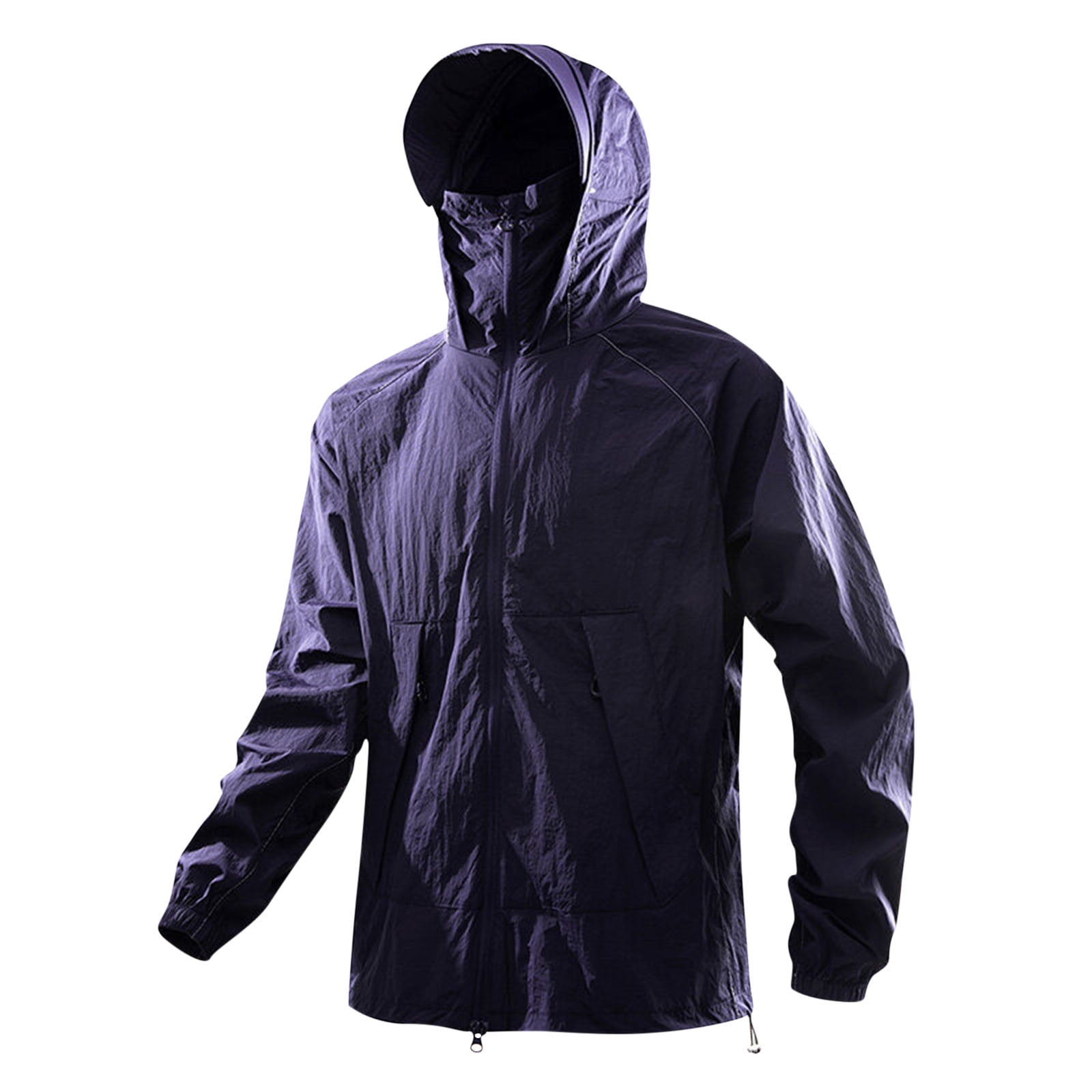 Men's 2025 Lightweight UPF 50+ Sun Jacket with Hood & Face Shield ...