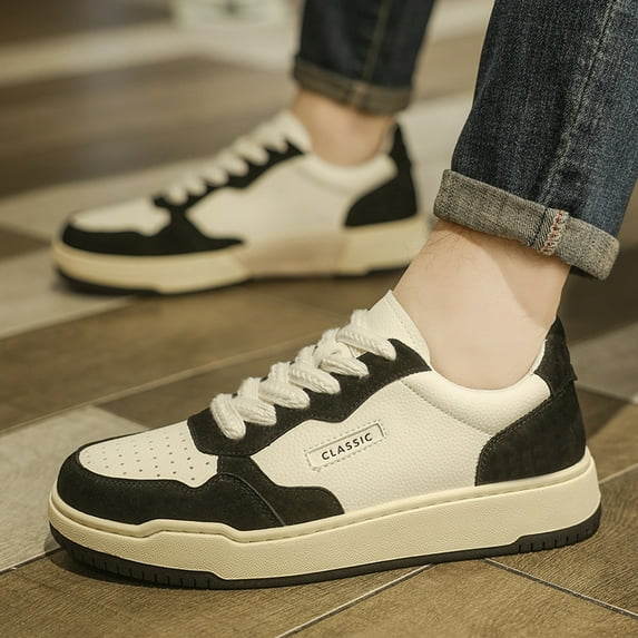 Men's 2025 New Skate Sneakers - Upper & Sole Low-Top Skate Shoes with ...