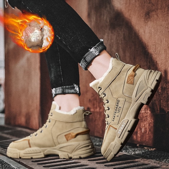 Men's 2026 Cold Weather - Warm Durable Casual FootwearFleece-Lined ...