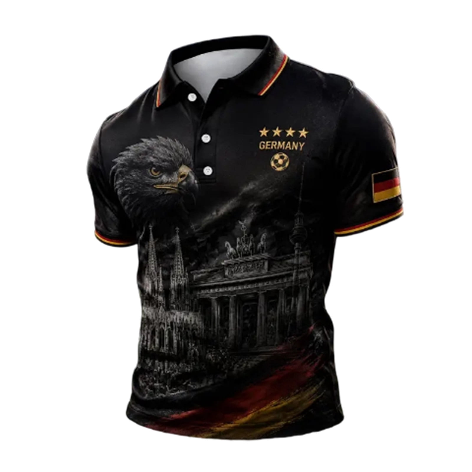 Men's 2026 Fan Soccer Shirts Classic Fit Casual Short Sleeve ...