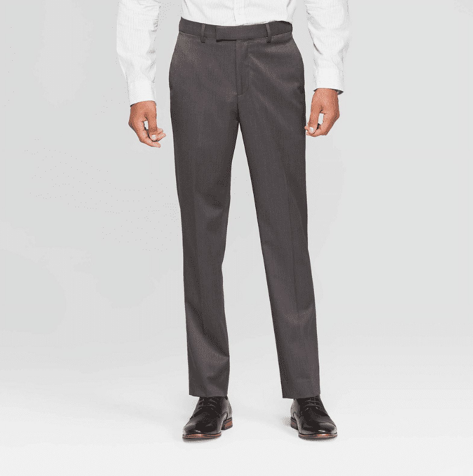 Men's 28" Slim Fit Suit Pants - Goodfellow & Co Dark Gray 40x28 ...