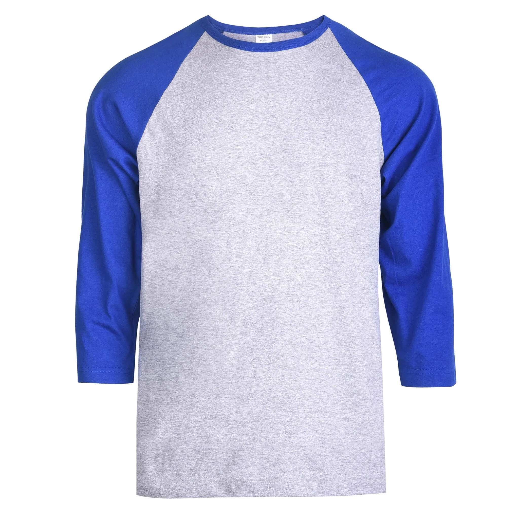 Men's 3/4 Sleeve Crew Neck Baseball Shirt, Casual Dynamic Cotton Raglan ...