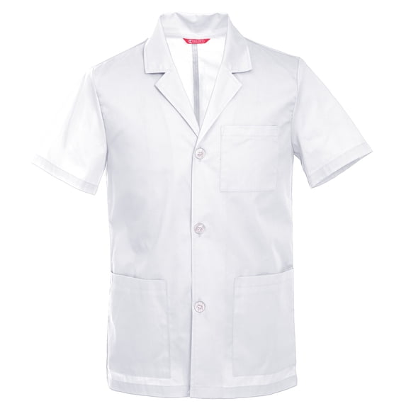 Men's 31 Inch Consultation Short Sleeve Lab Coat - Walmart.com