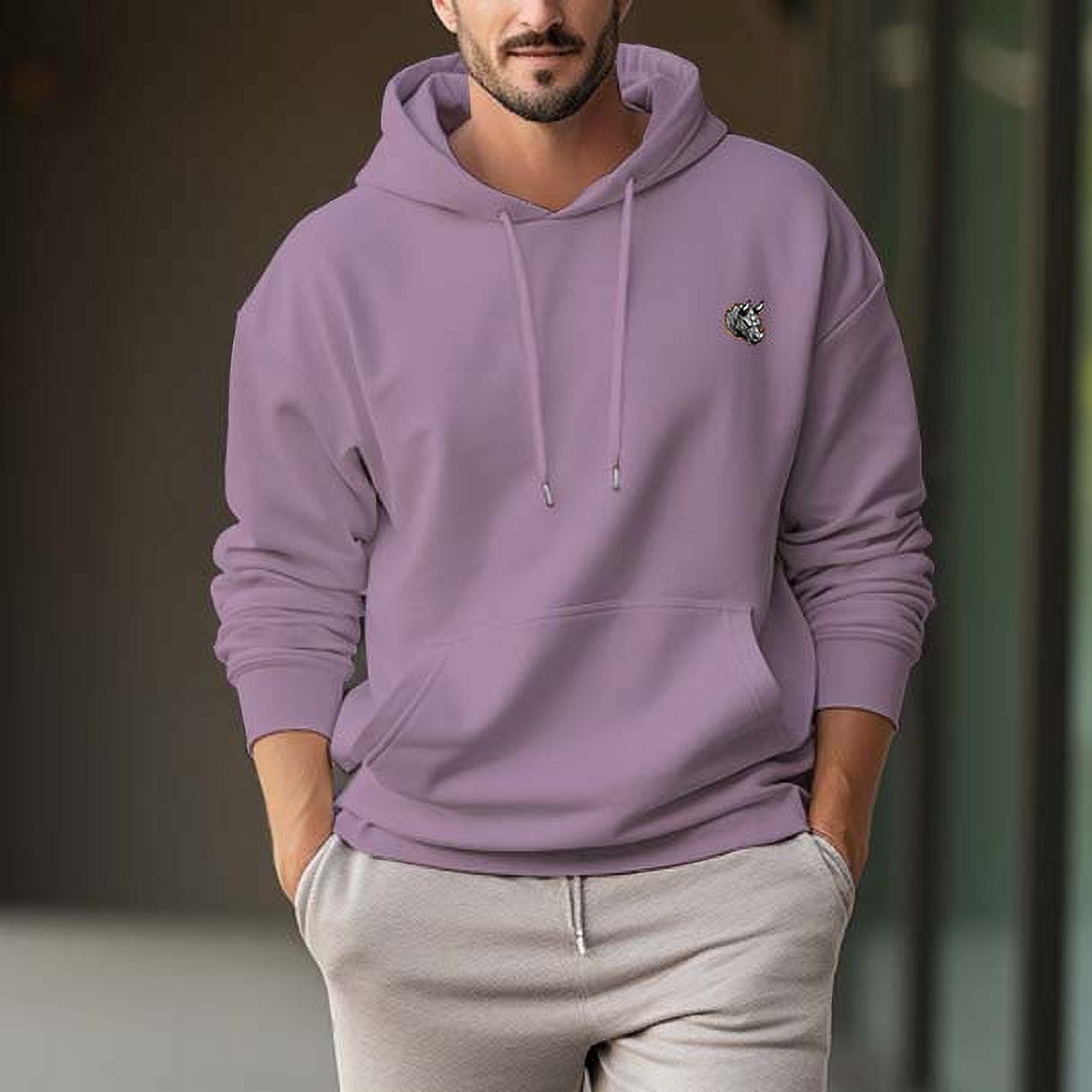 Men's 330g 100% Cotton Pattern Terry Dropped Shoulder Hoodie-Rhino ...
