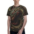 Men's 3D Graphic T-Shirts Short Sleeve Crewneck Tee, Dragon Chinese ...