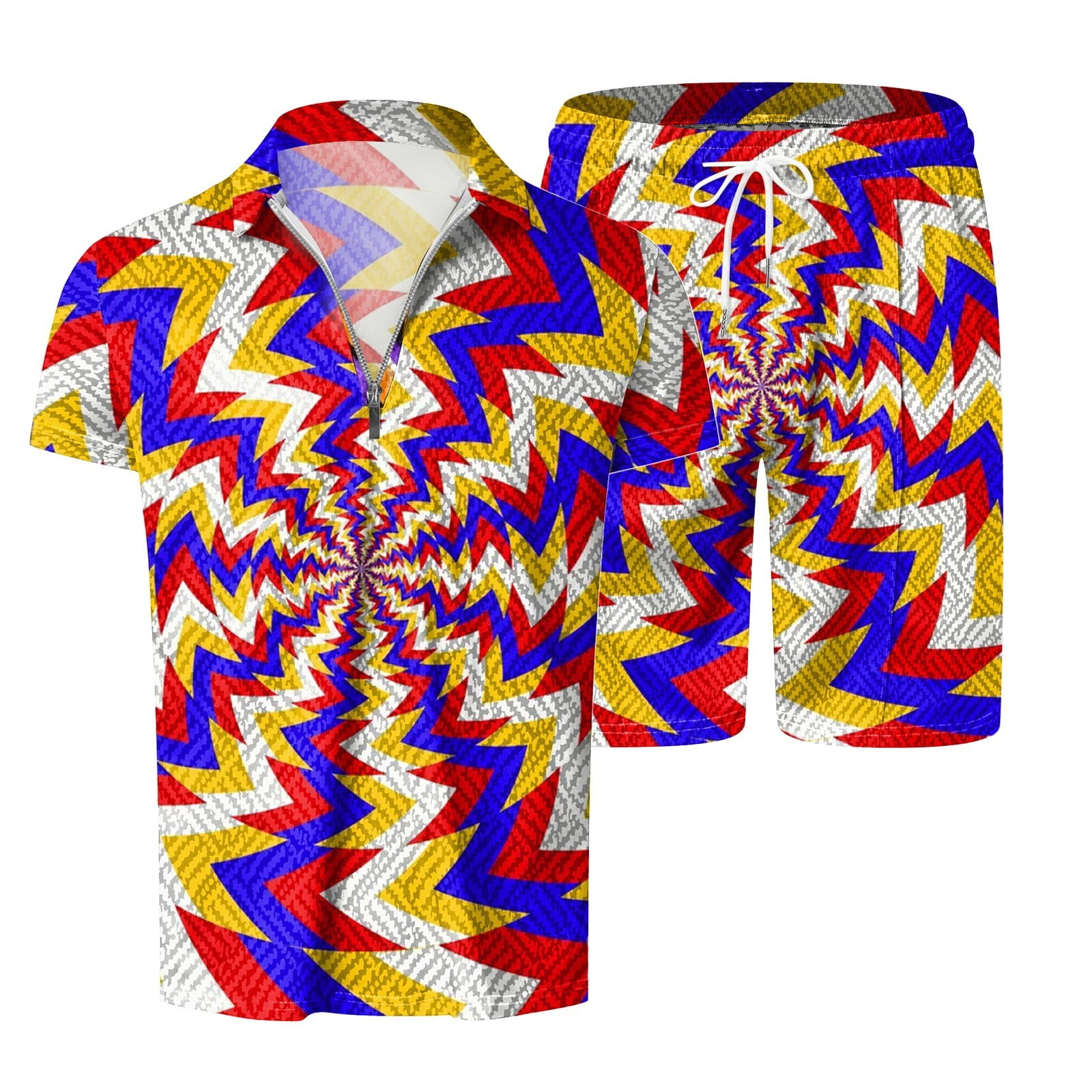 Mens 3d Printed Short Sets Outfits 2 Piece Summer Tracksuit Short