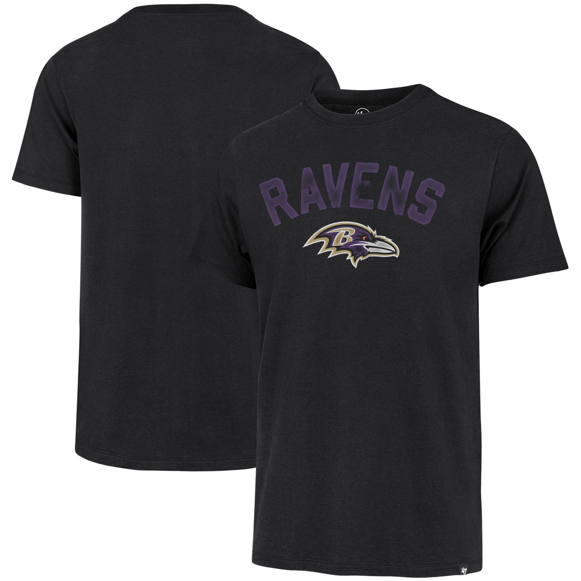 47 Brand Men's Baltimore Ravens Black T-Shirt - Apparel Clothing Tee ...