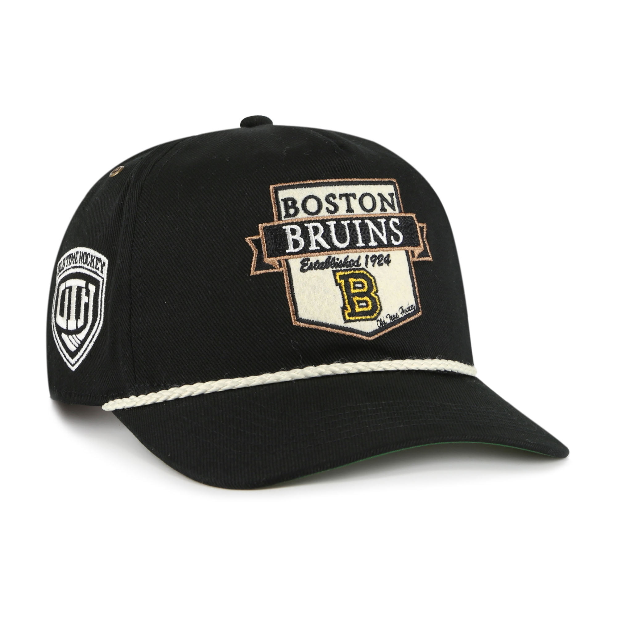 Men's '47 Black Boston Bruins Old Time Hockey Rafter Sure Shot Hitch ...