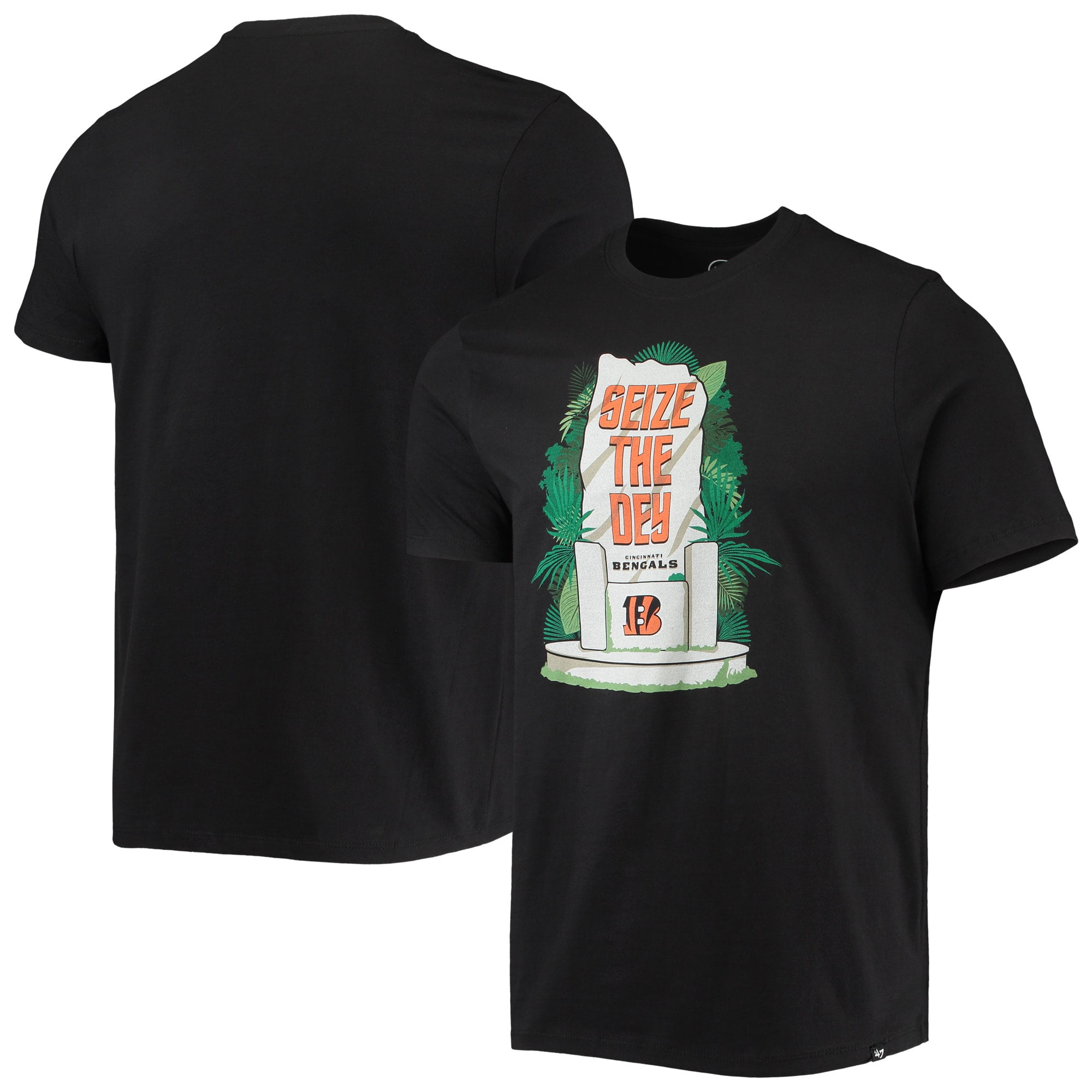 Men's '47 Black Cincinnati Bengals Logo Super Rival T-Shirt - Walmart.com
