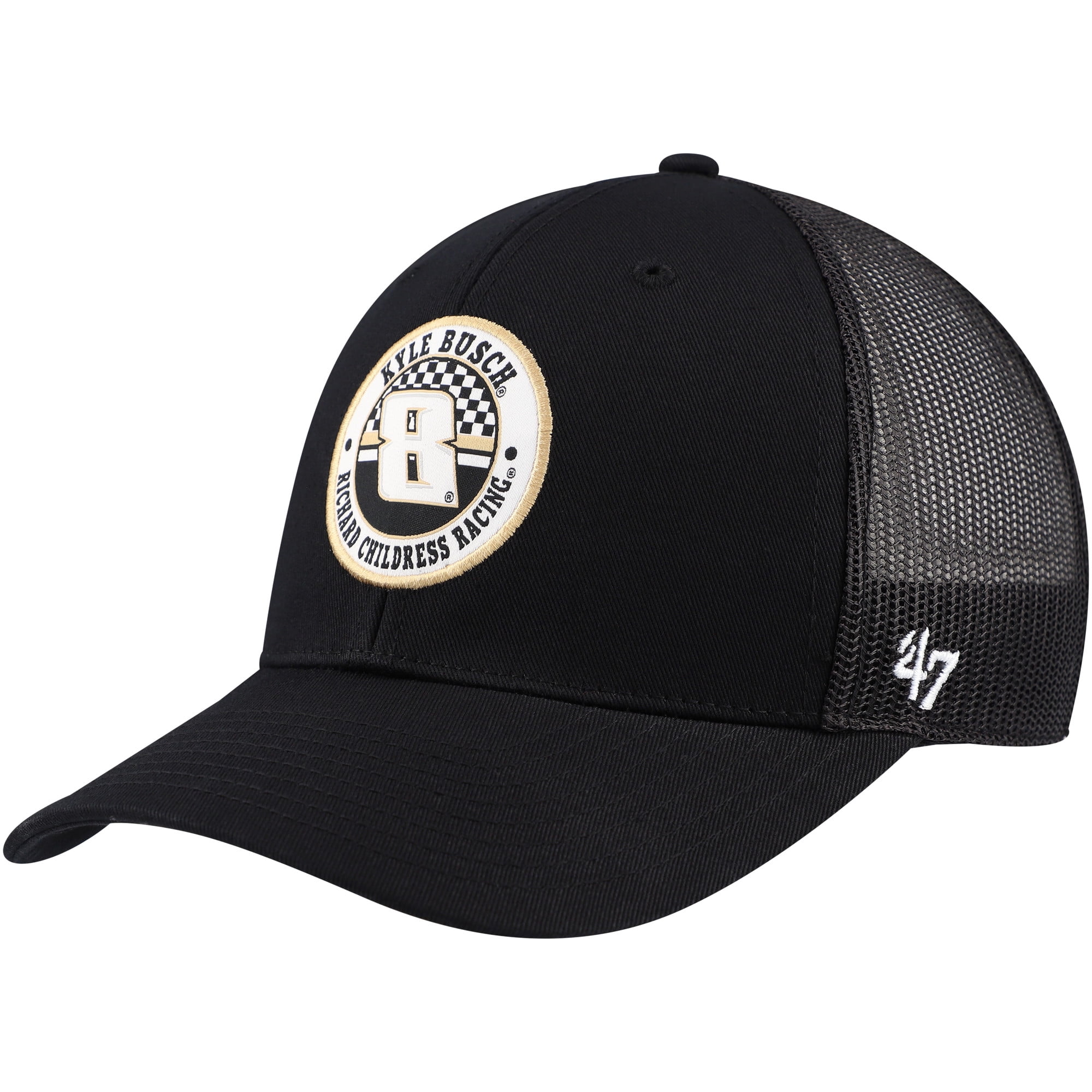 Men's '47 Black Kyle Busch Oversteer Trucker Adjustable Hat - Walmart.com