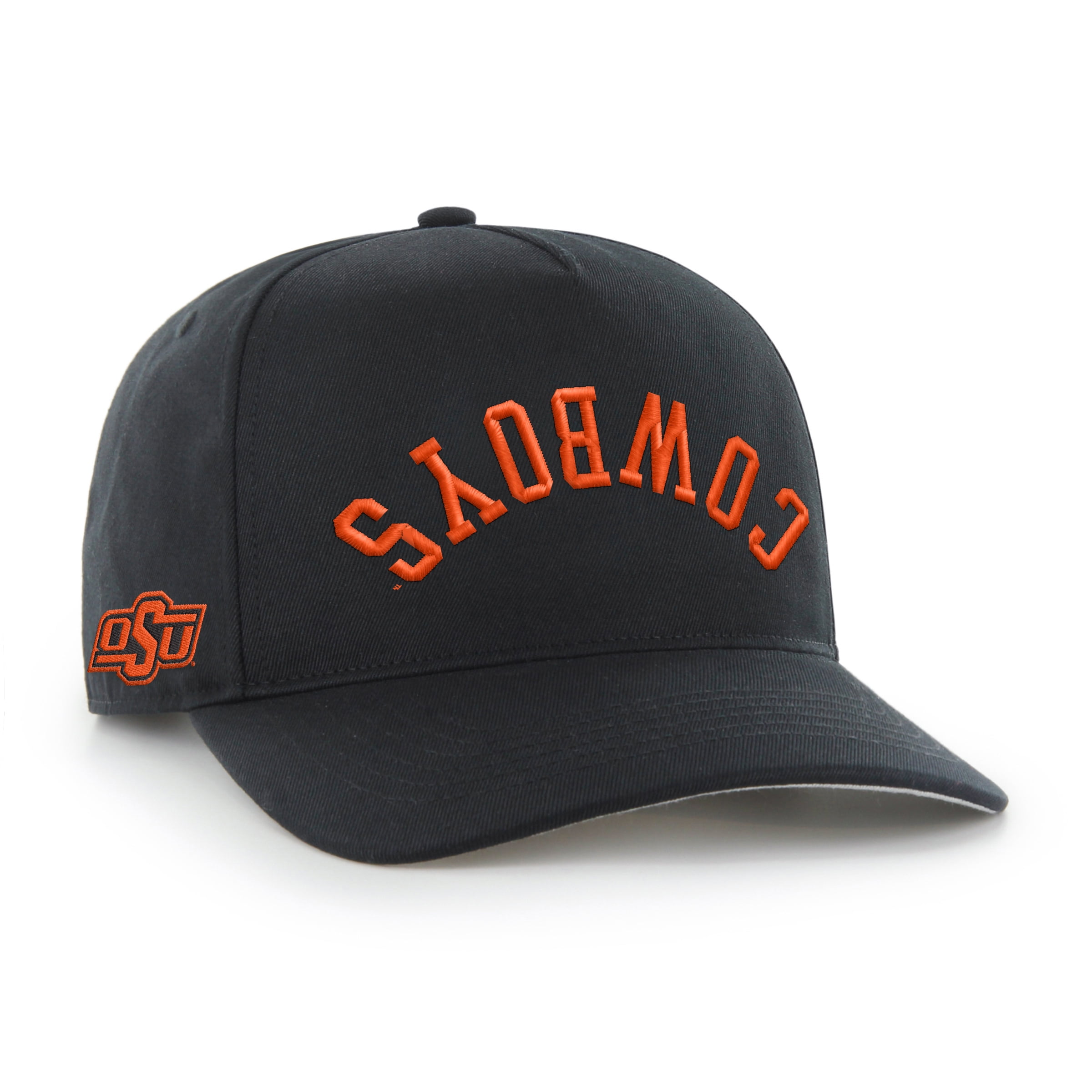 Men's '47 Black Oklahoma State Cowboys Flip Script Hitch Adjustable Hat - Walmart.com