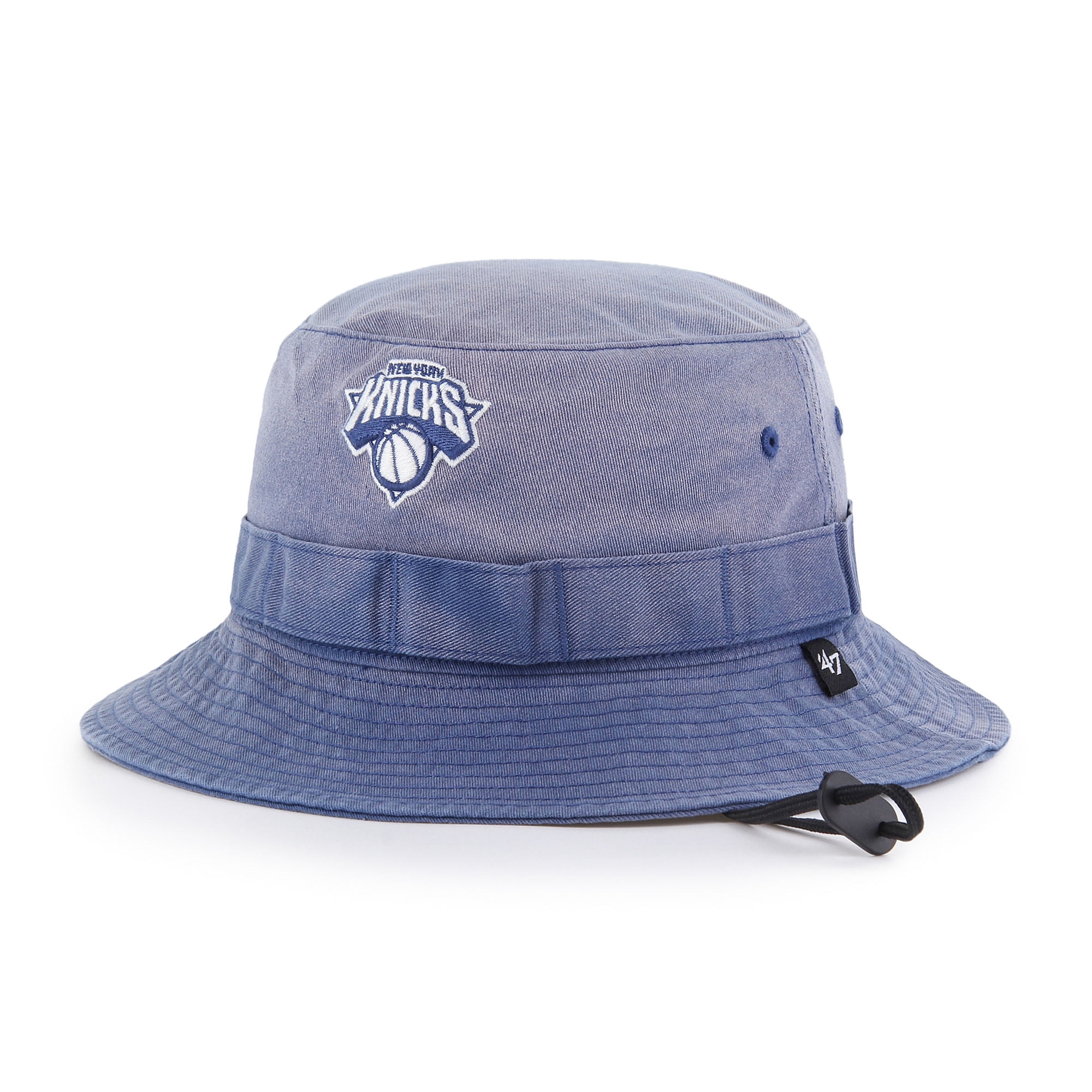 Men's-'47 Blue New York Knicks Buxton Garment Washed Bucket Hat ...