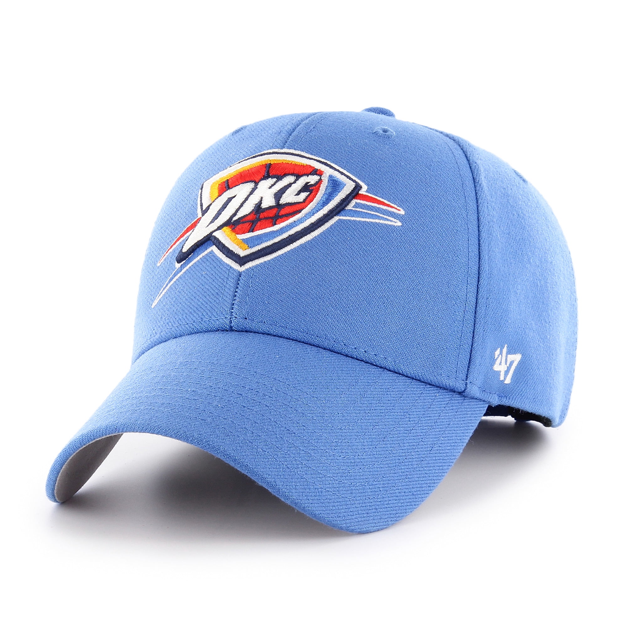 Men's '47 Blue Oklahoma City Thunder Core Logo MVP Adjustable Hat ...
