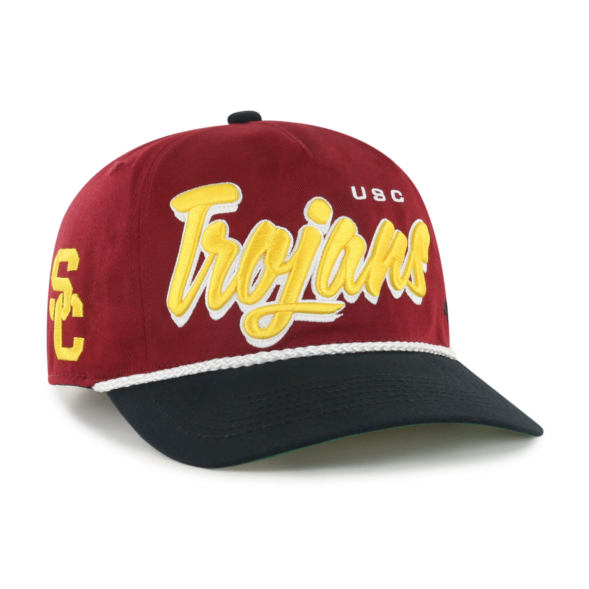 Men's '47 Cardinal USC Trojans Dropshadow Rope Hitch Adjustable Hat ...