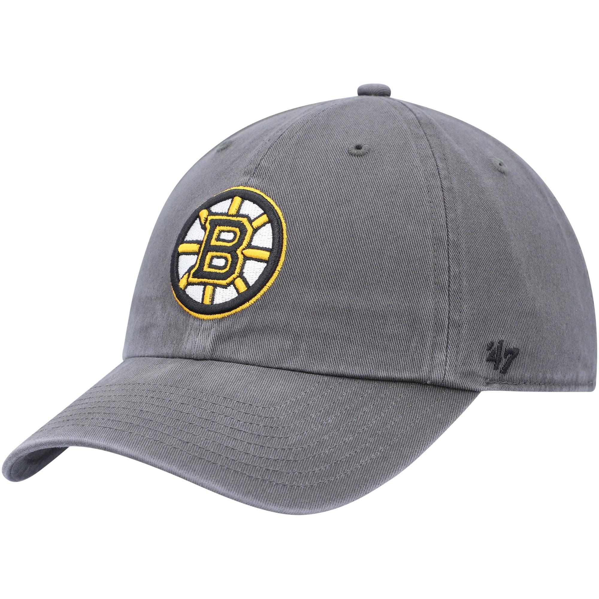 Men's '47 Charcoal Boston Bruins Team Clean Up Adjustable Hat - Walmart.com