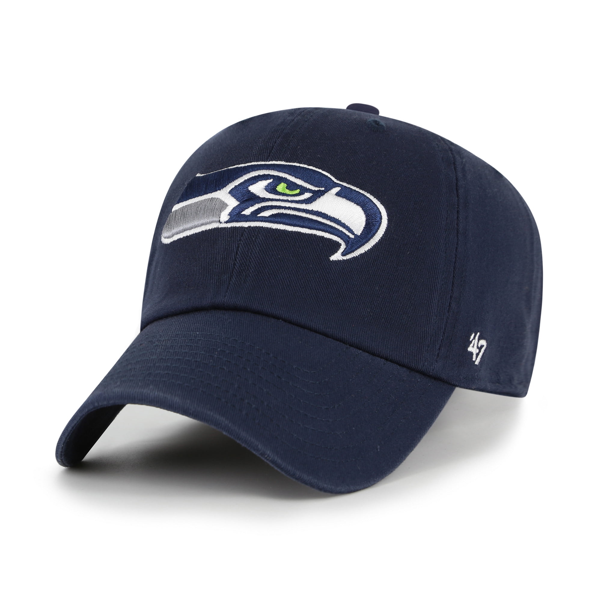 Men's '47 College Navy Seattle Seahawks Clean Up Adjustable Hat ...