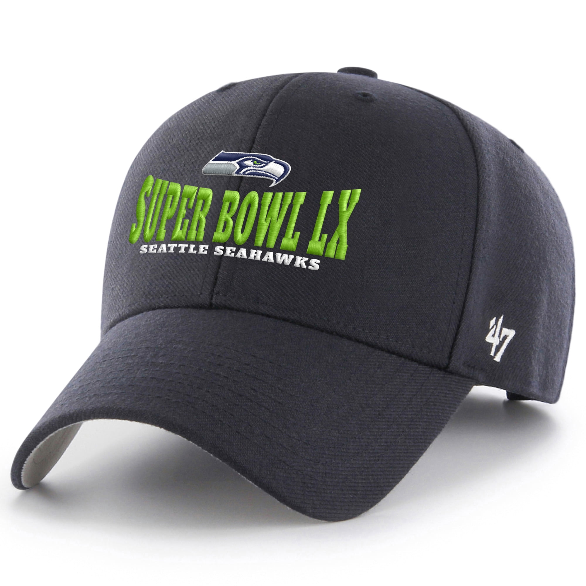 Men's '47 College Navy Seattle Seahawks Super Bowl LX MVP Adjustable ...