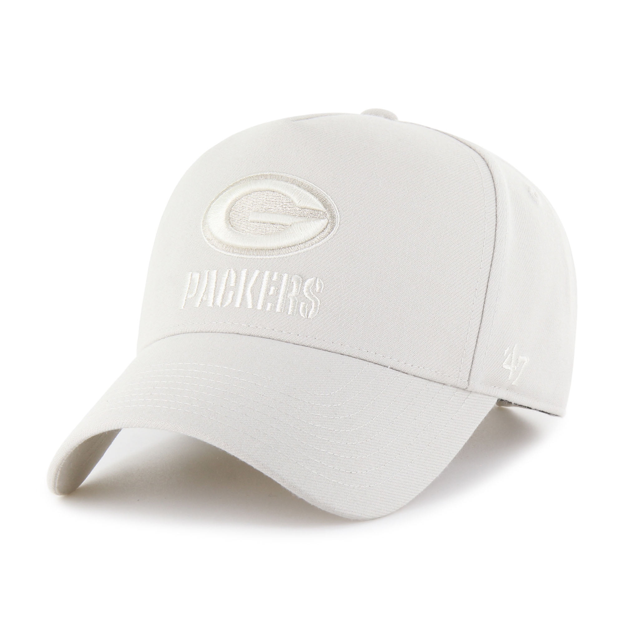 Men's '47 Cream Green Bay Packers Ballpark Offside Adjustable Hat ...