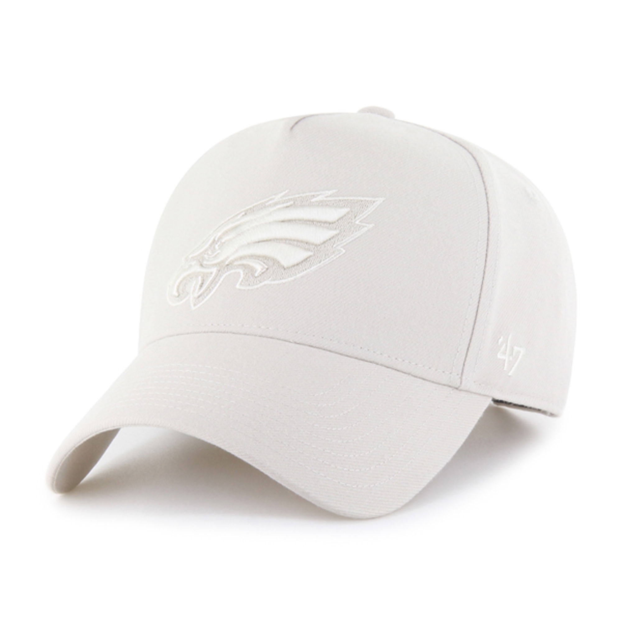 Men's '47 Cream Philadelphia Eagles Ballpark Offside Adjustable Hat ...