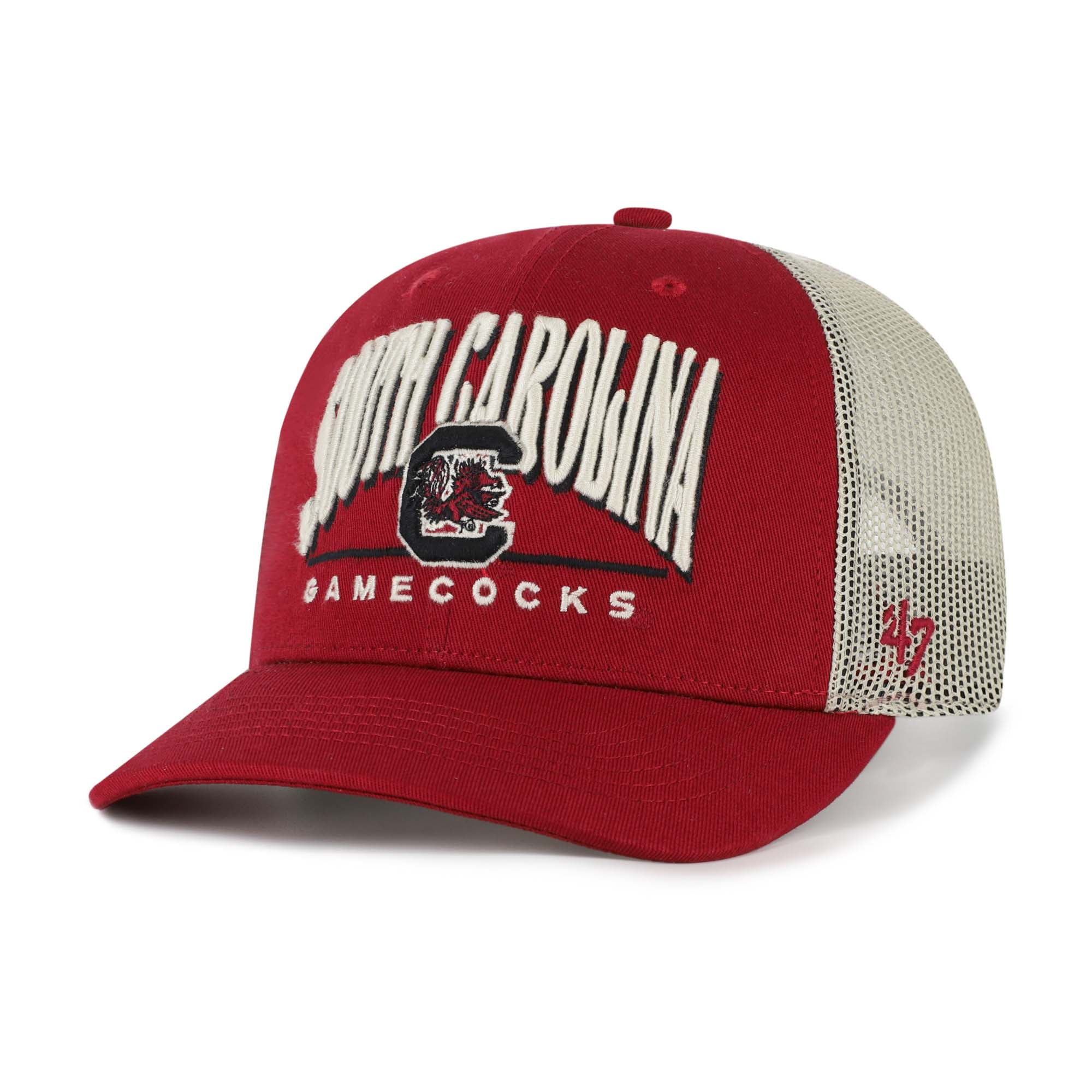 Men's '47 Garnet South Carolina Gamecocks Arid Adjustable Trucker Hat ...