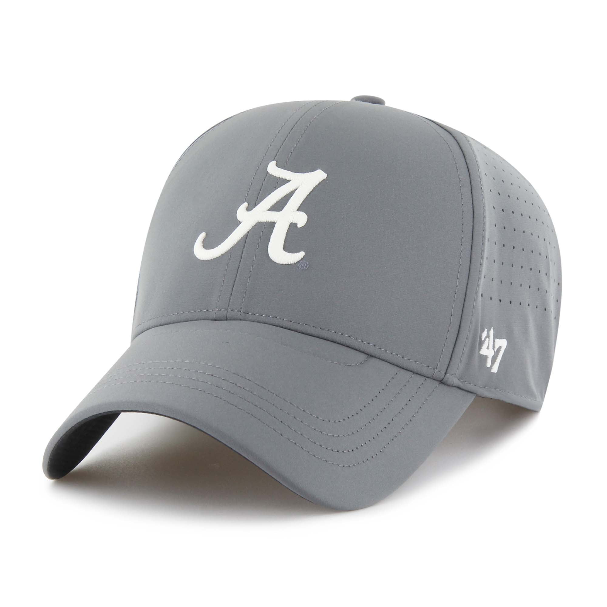 Men's '47 Gray Alabama Crimson Tide Forward Vent MVP Adjustable Hat ...