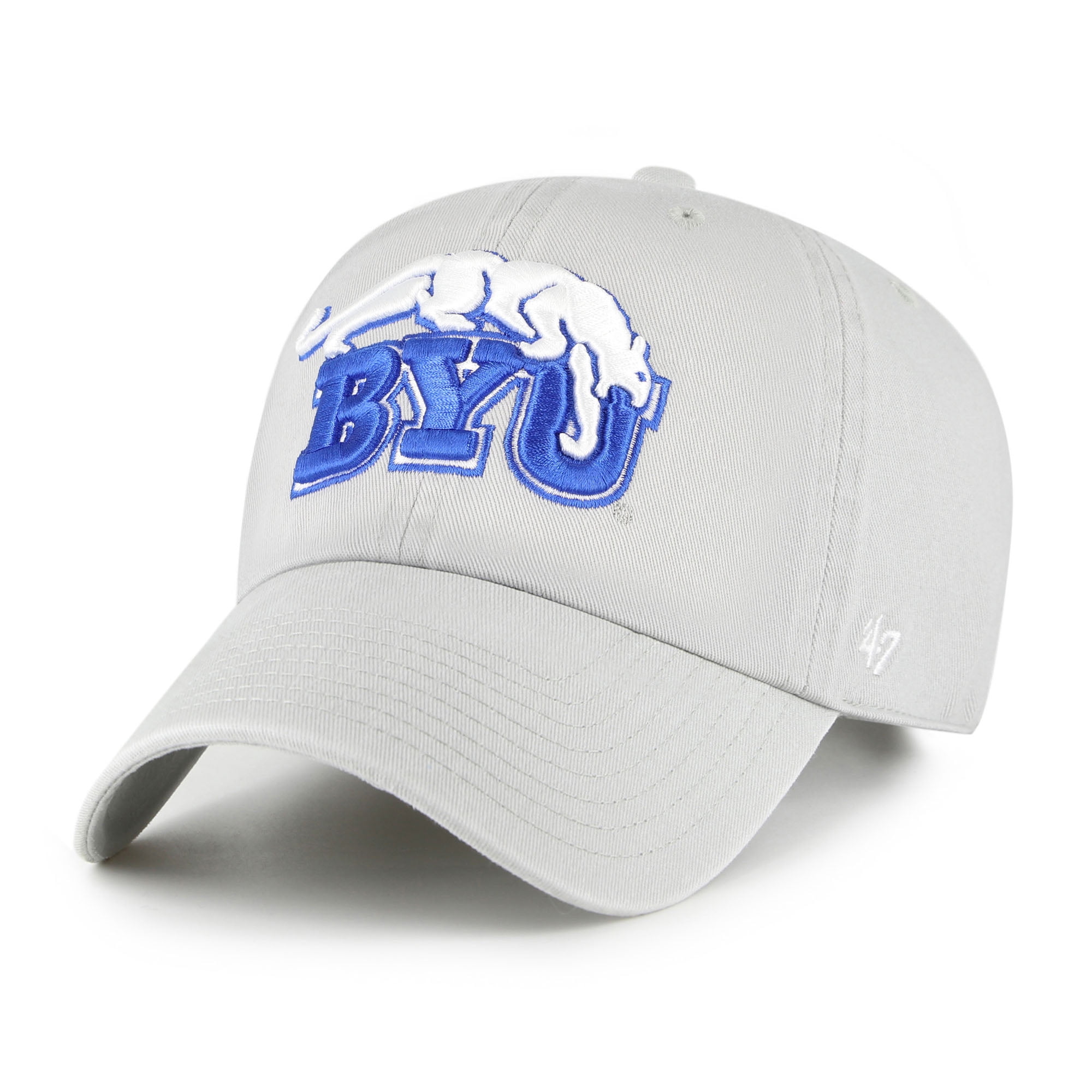 Men's '47 Gray BYU Cougars Vault Clean Up Adjustable Hat - Walmart.com