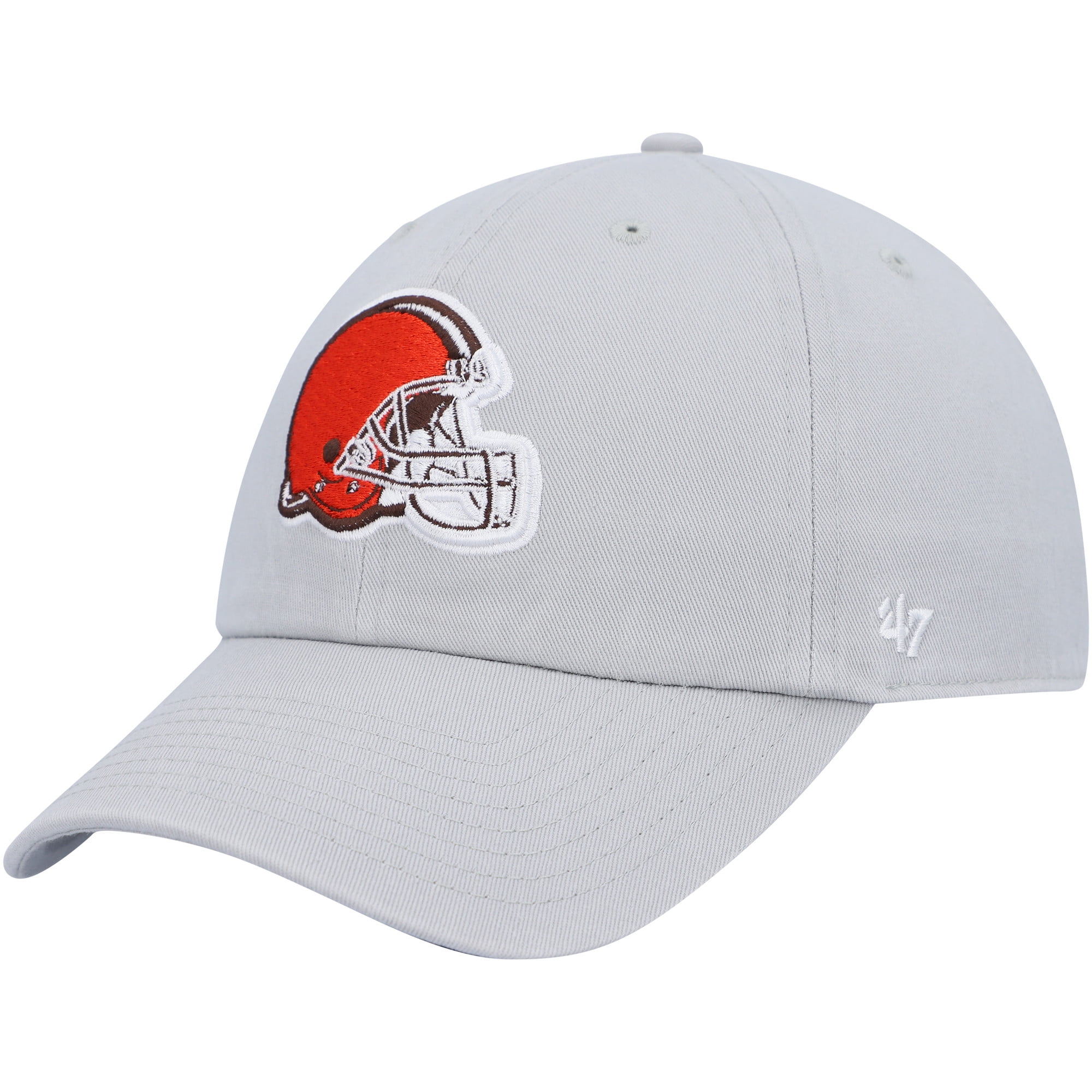 Men's '47 Gray Cleveland Browns Team Clean Up Adjustable Hat - Walmart.com