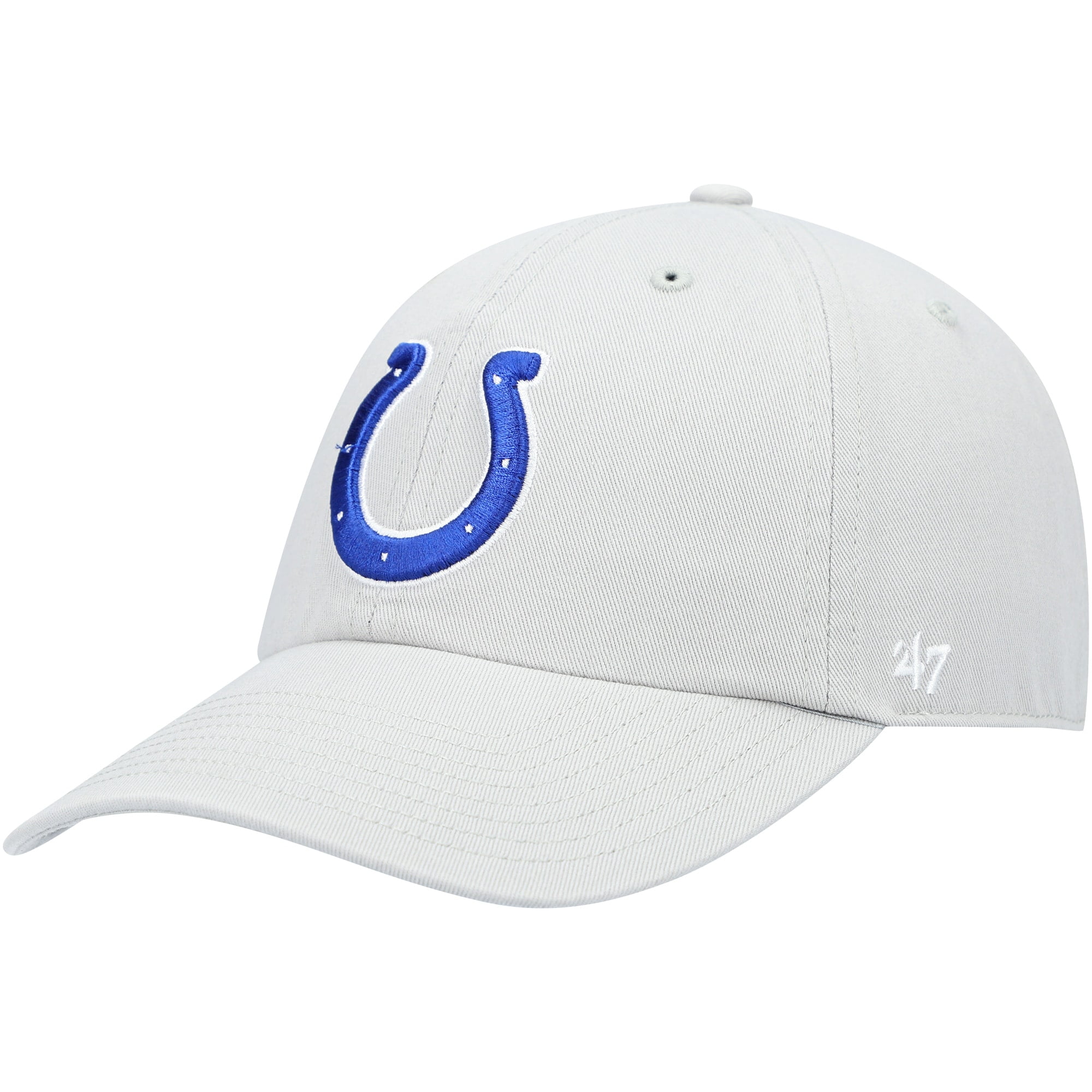 Men's '47 Gray Indianapolis Colts Secondary Clean Up Adjustable Hat ...