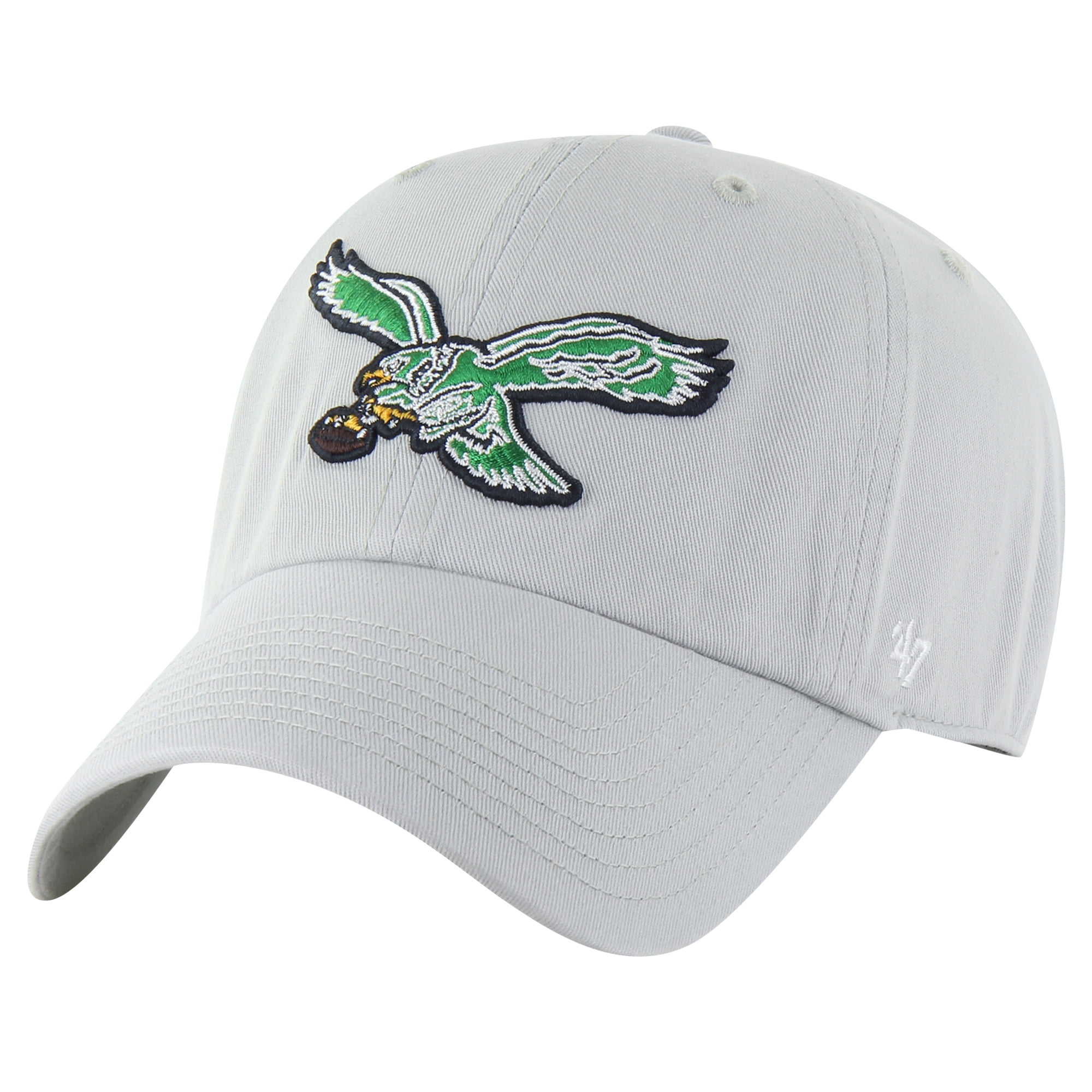 Men's '47 Gray Philadelphia Eagles Clean Up Adjustable Hat - Walmart.com