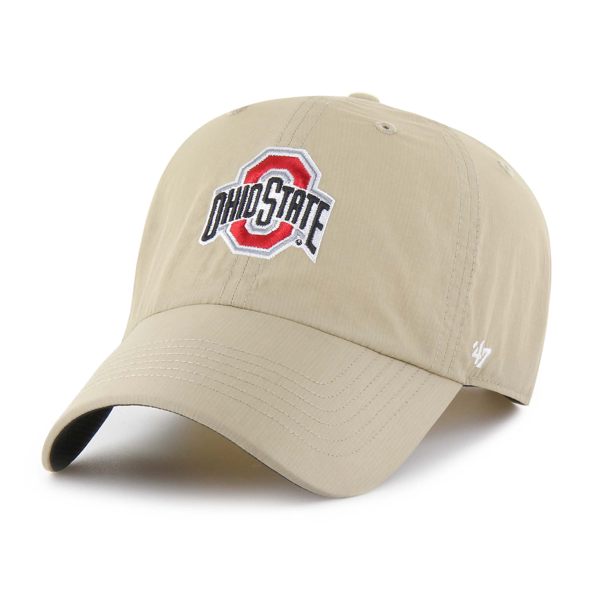 Men's '47 Khaki Ohio State Buckeyes Clean Up brrr- Adjustable Hat ...