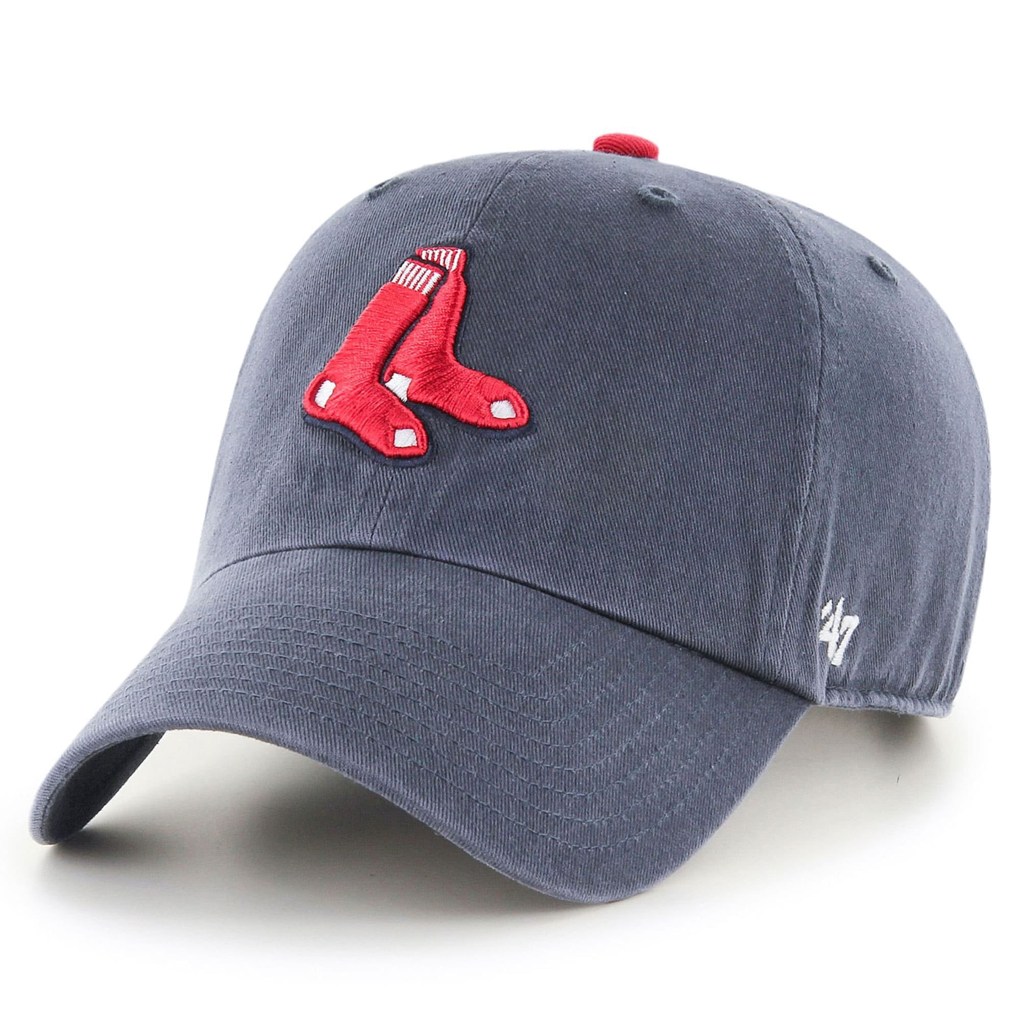 47 Brand MLB Boston Red Sox Men's Navy Clean Up Adjustable Baseball Cap ...