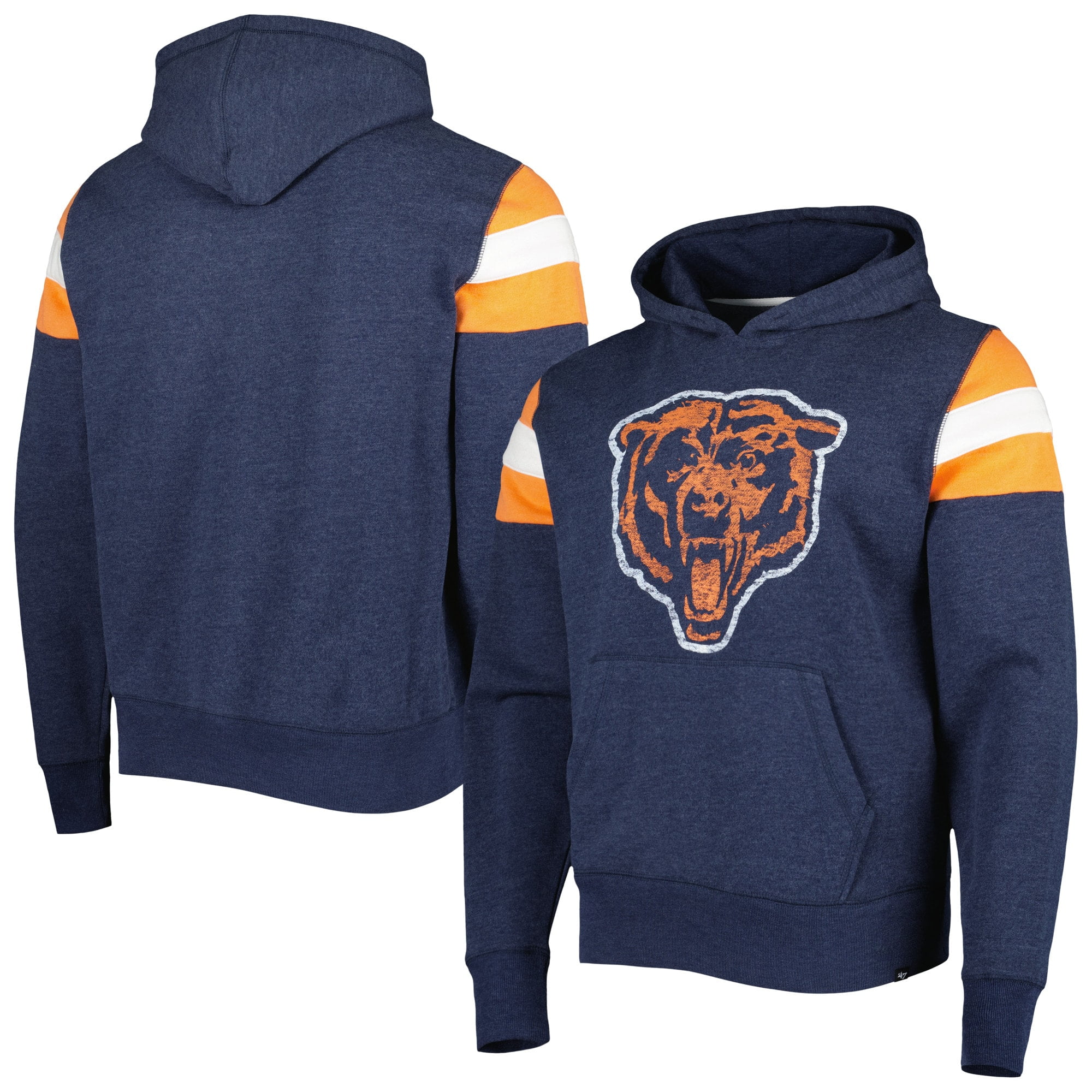 Men's '47 Navy Chicago Bears Legacy Premier Nico Pullover Hoodie - Walmart.com