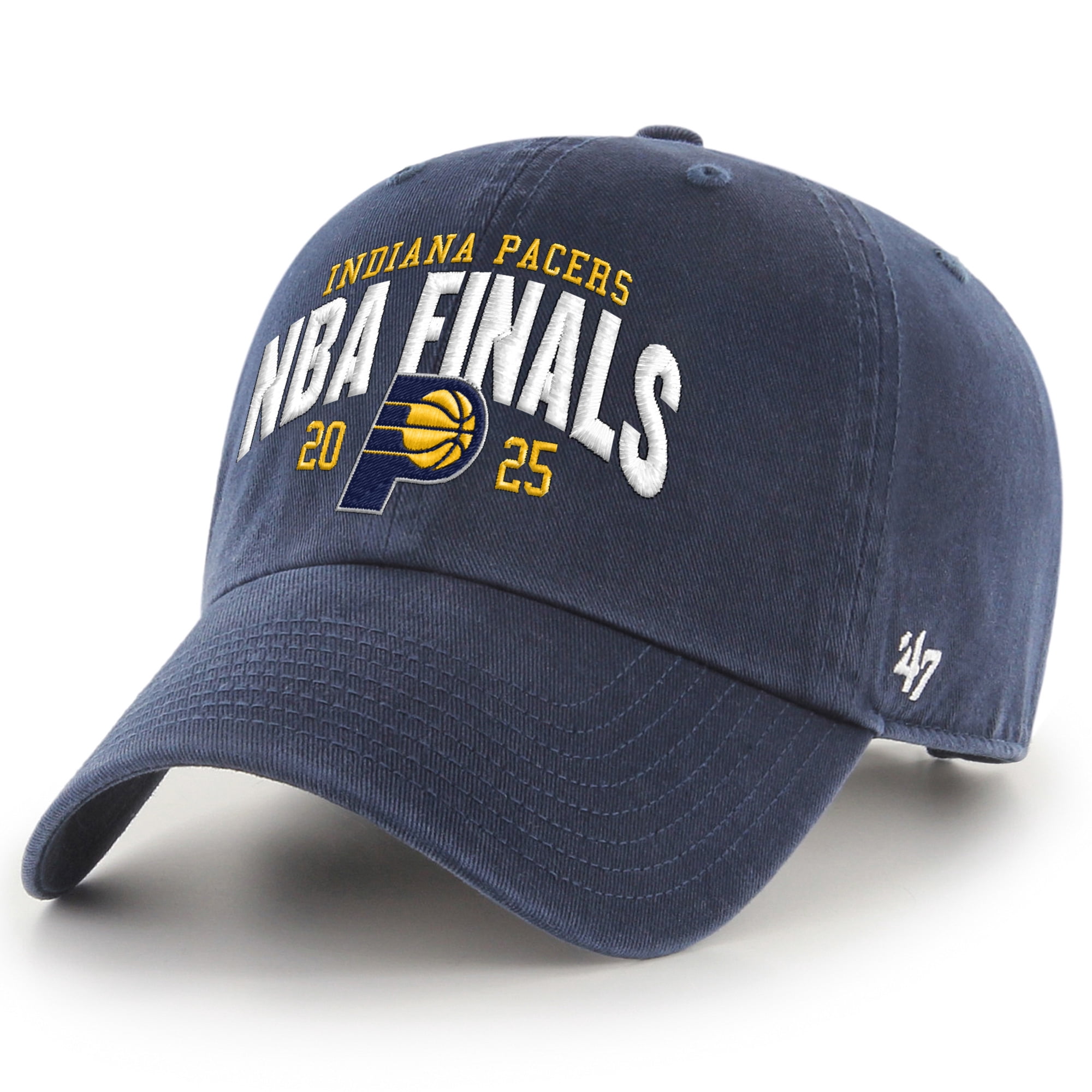 Men's '47 Navy Indiana Pacers 2025 NBA Finals Clean Up Adjustable Hat ...