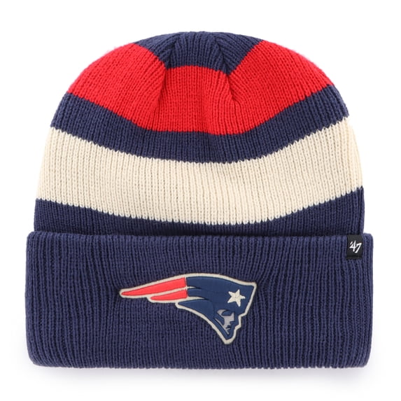 Men's '47 Navy New England Patriots Clubhouse Jennings Cuffed Knit Hat ...