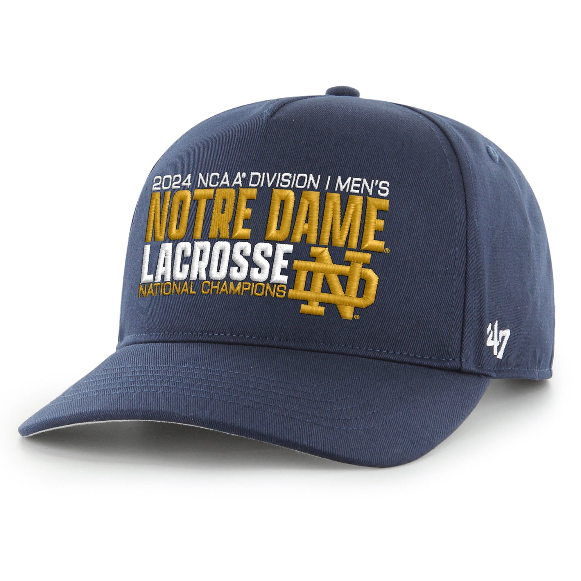 Men's '47 Navy Notre Dame Fighting Irish 2024 NCAA Men's Lacrosse National Champions Hitch ...