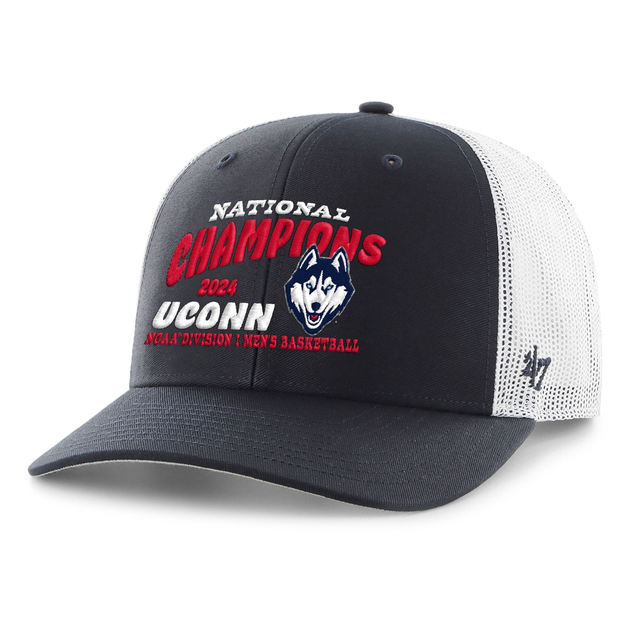 Men's '47 Navy/White UConn Huskies 2024 NCAA Men's Basketball National ...