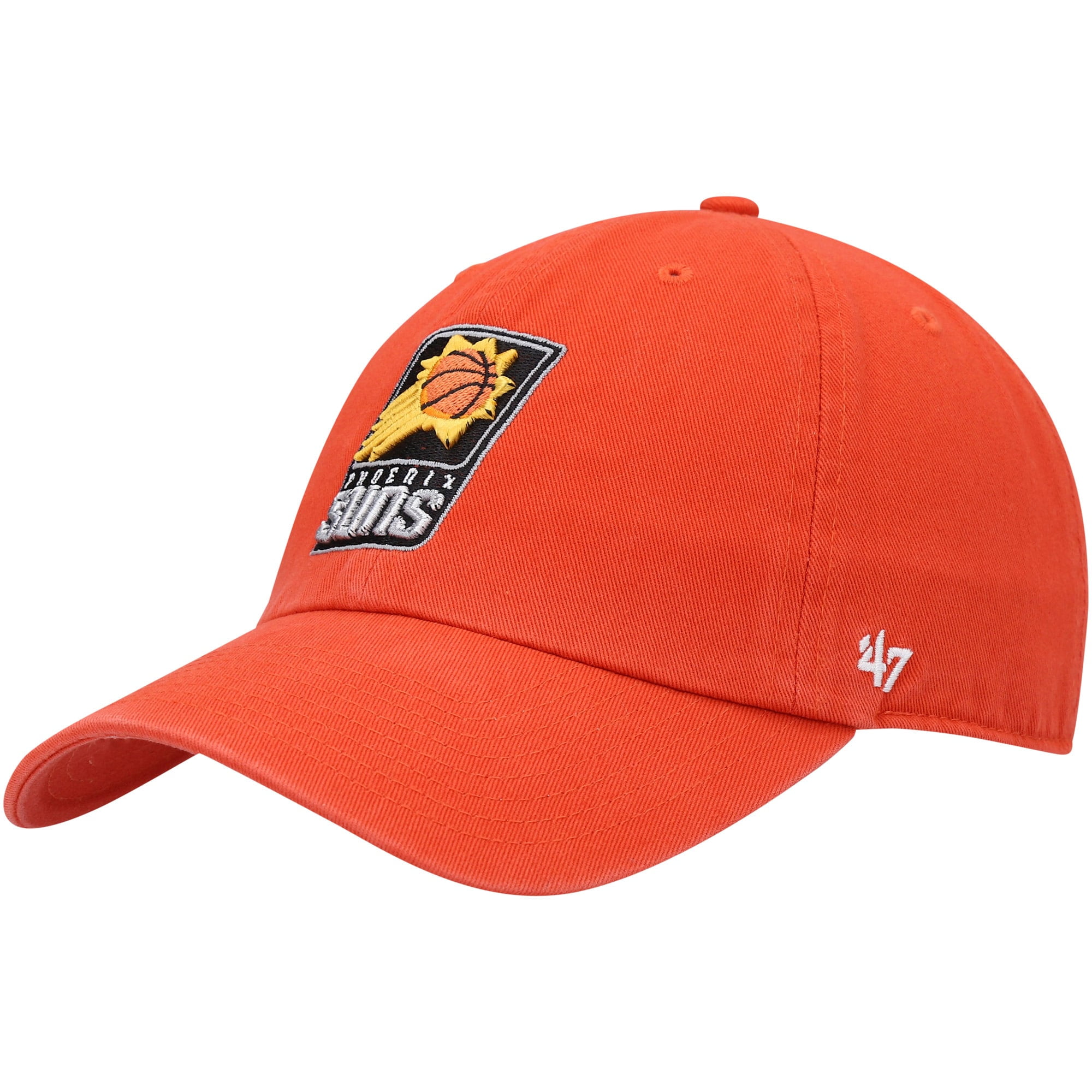 Men's '47 Orange Phoenix Suns Core Logo Clean Up Adjustable Hat ...