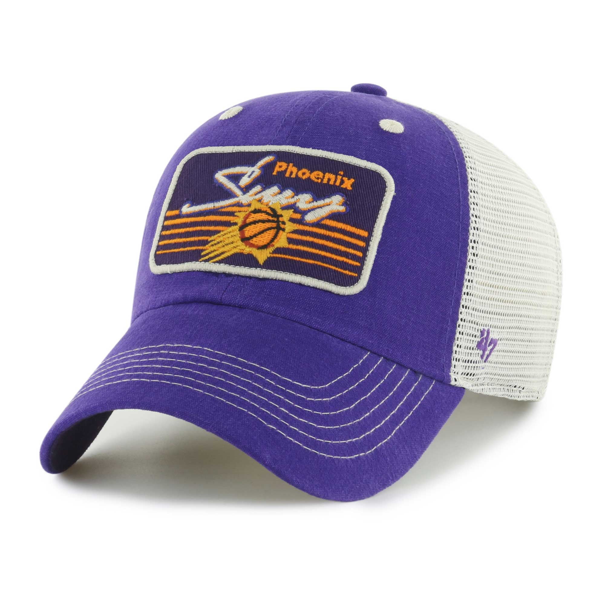 Men's '47 Purple Phoenix Suns Five Point Patch Clean Up Adjustable Hat ...