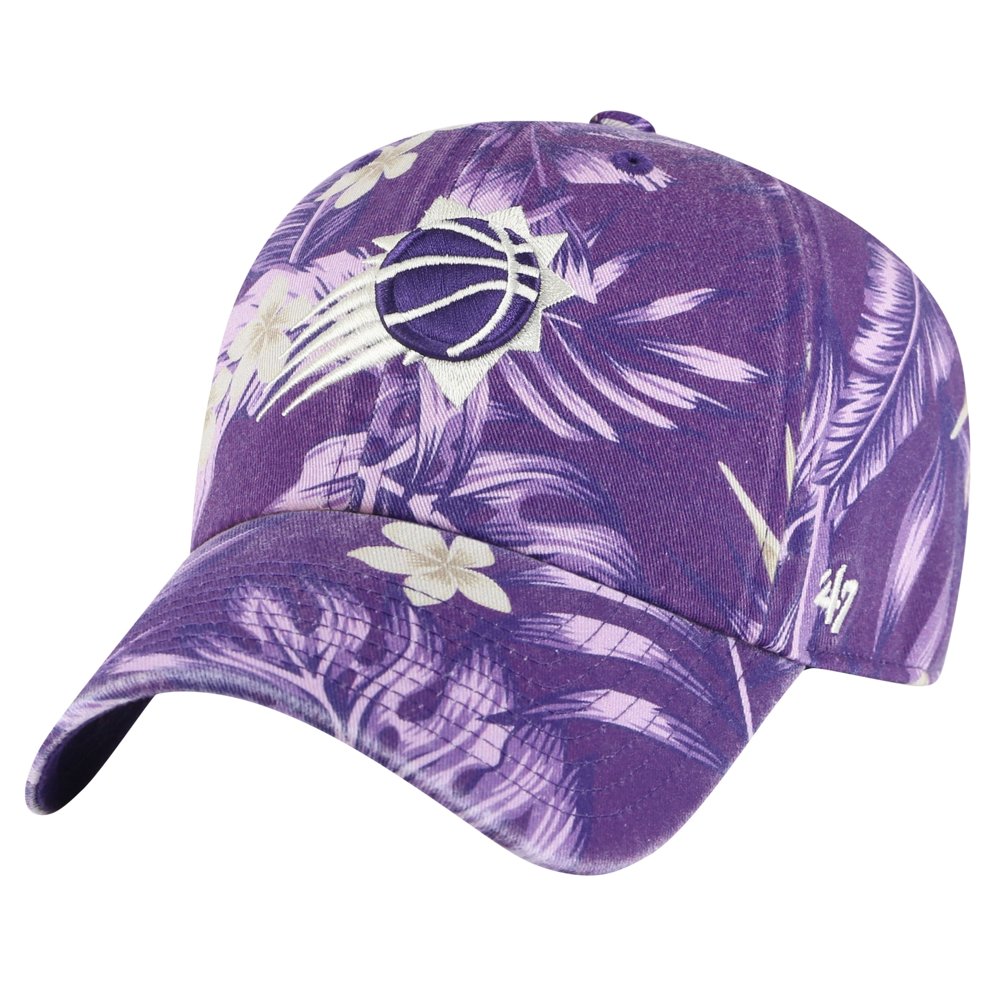 Men's '47 Purple Phoenix Suns Tropicalia Floral Clean Up Adjustable Hat ...