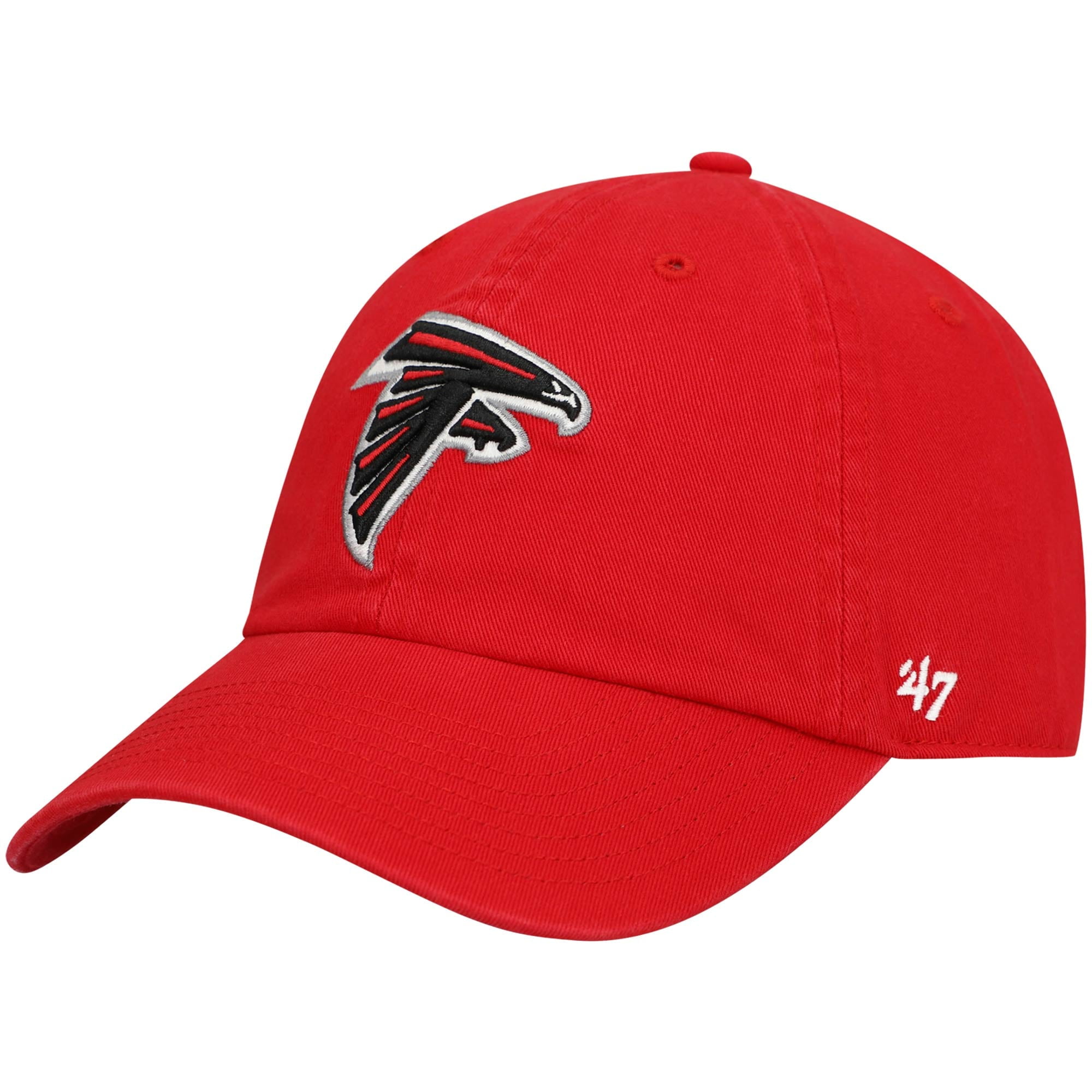 Men's '47 Red Atlanta Falcons Secondary Clean Up Adjustable Hat ...
