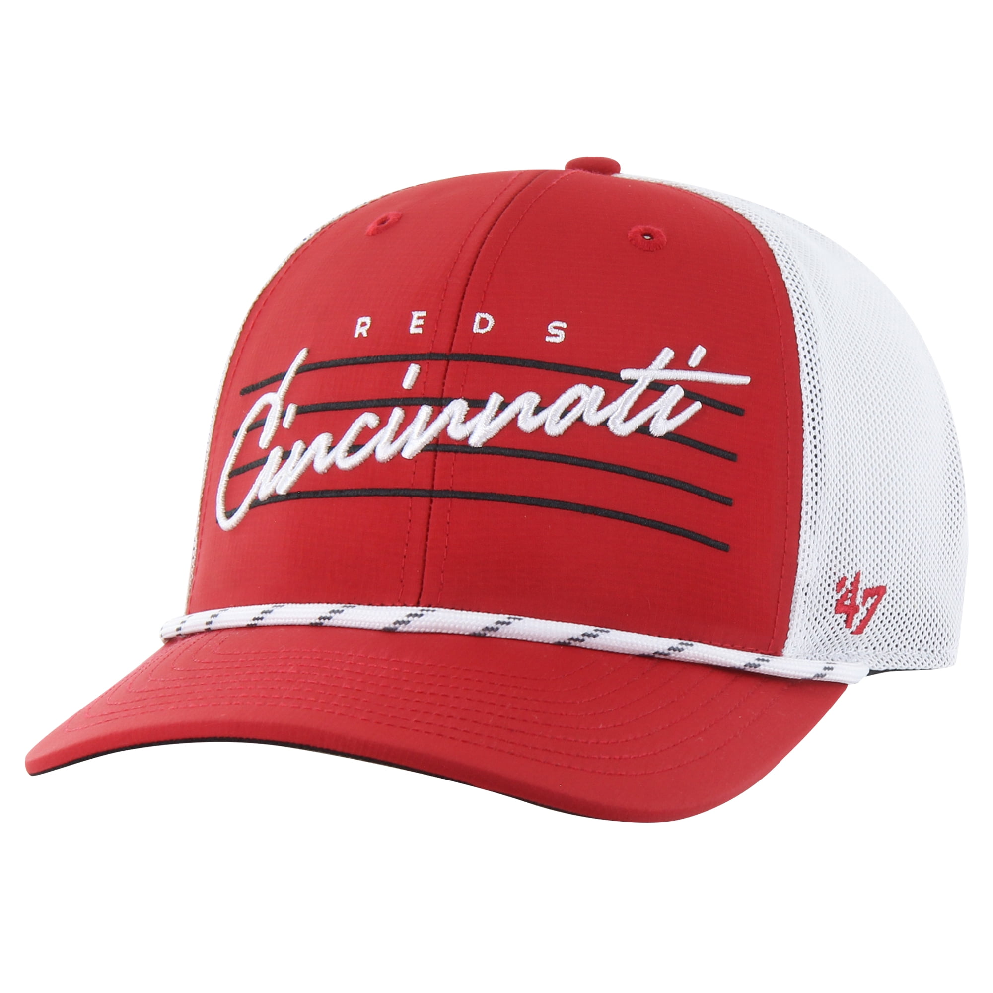 Men's '47 Red Cincinnati Reds Downburst Trucker Adjustable Hat ...