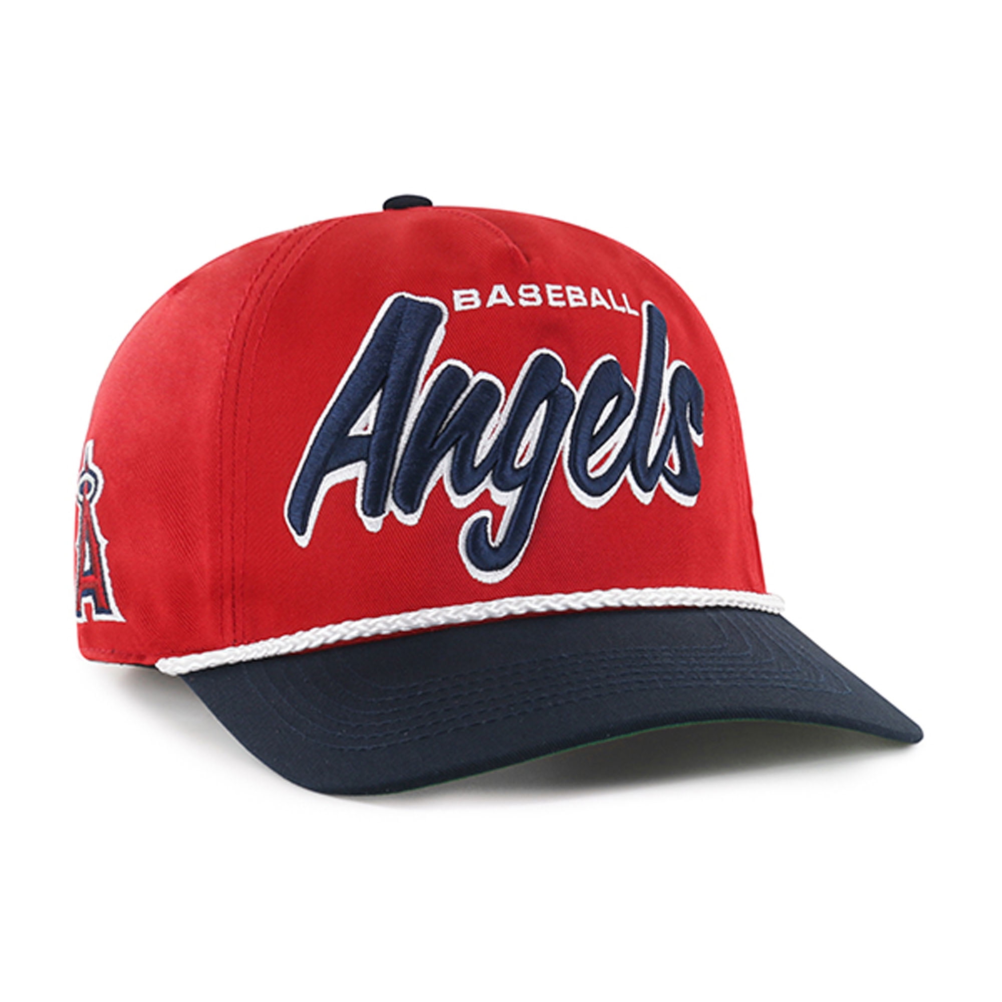 Men's '47 Red Los Angeles Angels Dropshadow Rope Hitch Adjustable Hat ...