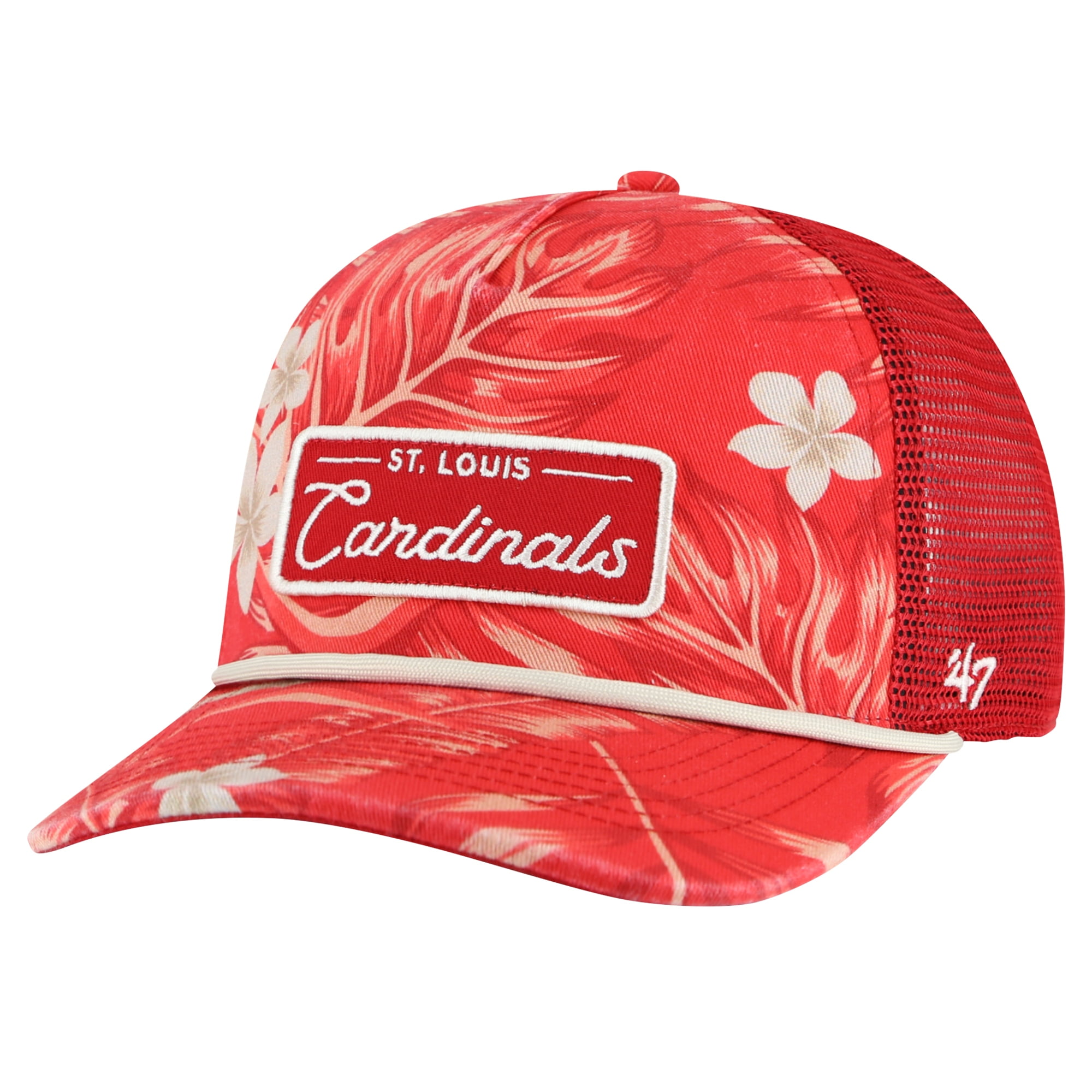 Men's '47 Red St. Louis Cardinals Tropicalia Trucker Hitch Adjustable ...